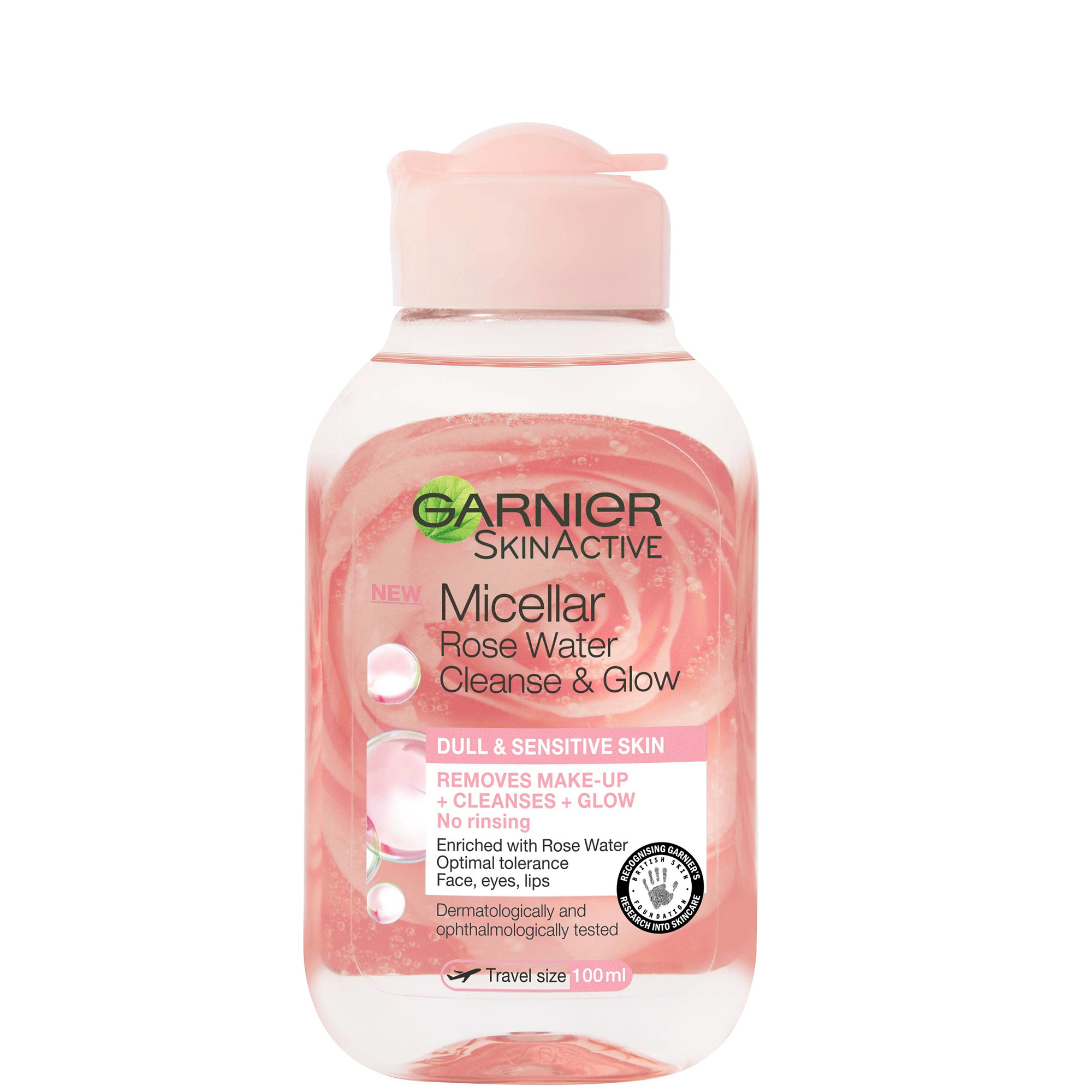 Garnier Micellar Rose Water Cleanse & Glow 100ml | LOOKFANTASTIC