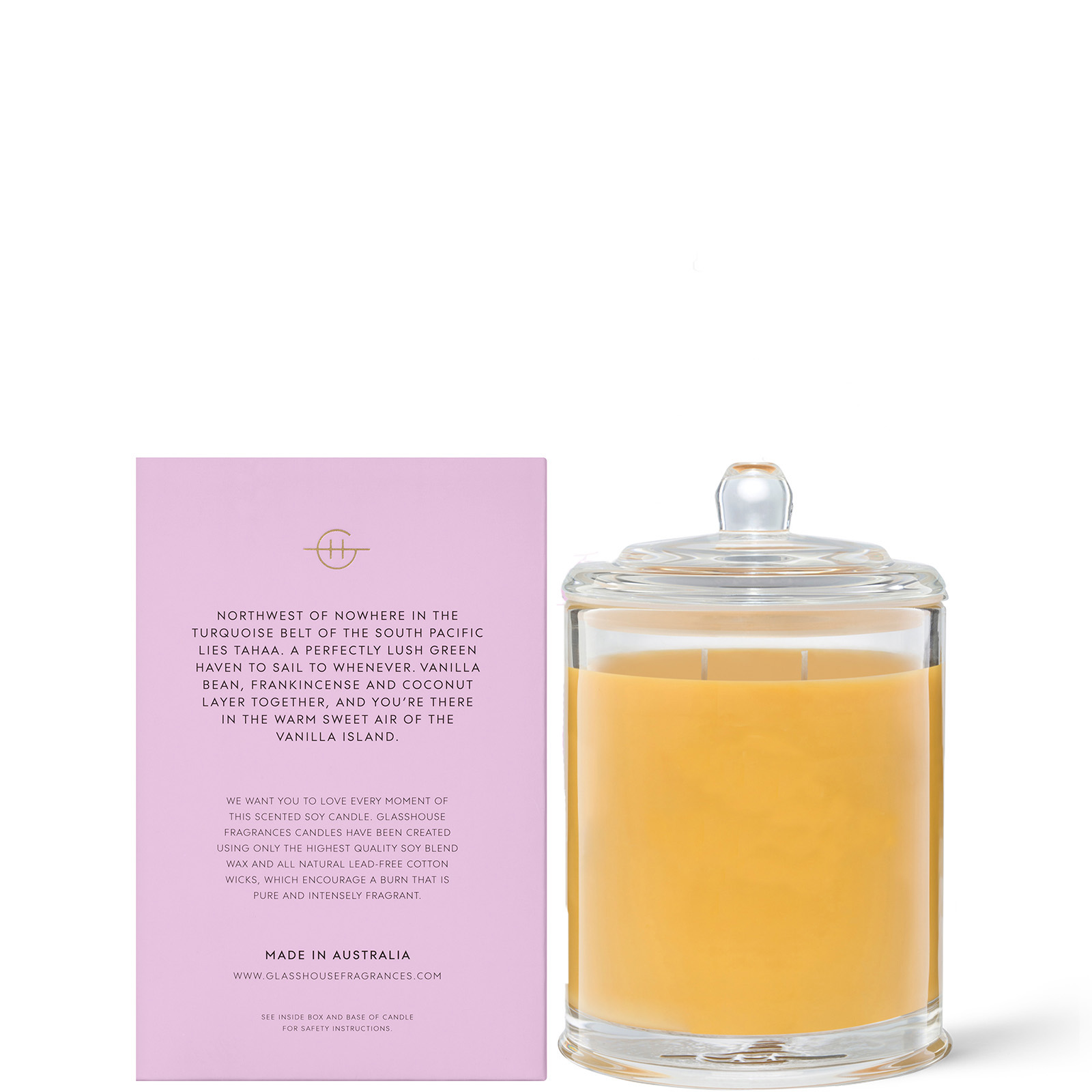 Glasshouse Fragrances A Tahaa Affair Candle 380g LOOKFANTASTIC