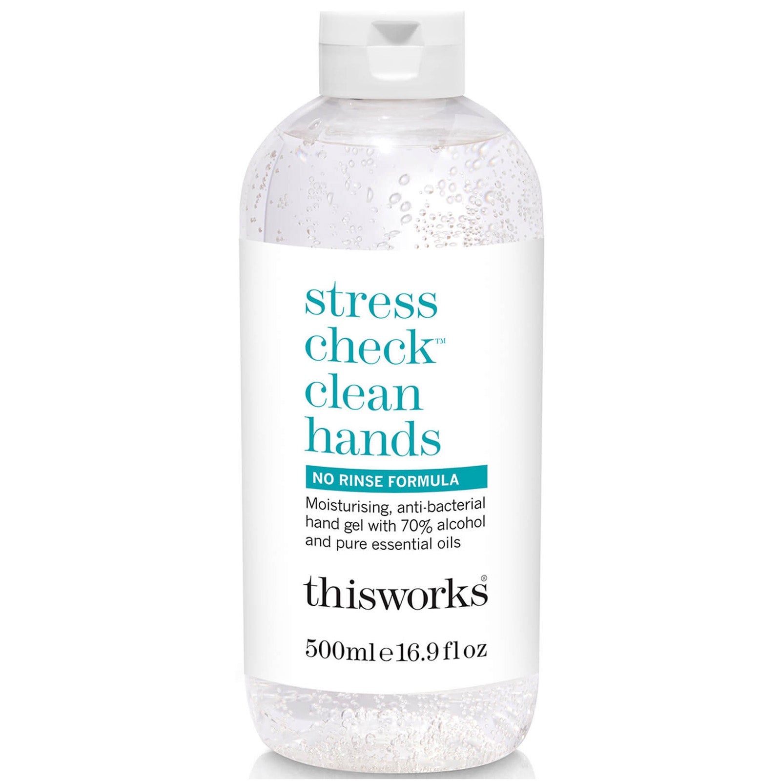 this works Stress Check Clean Hands Gel 500ml | Mankind