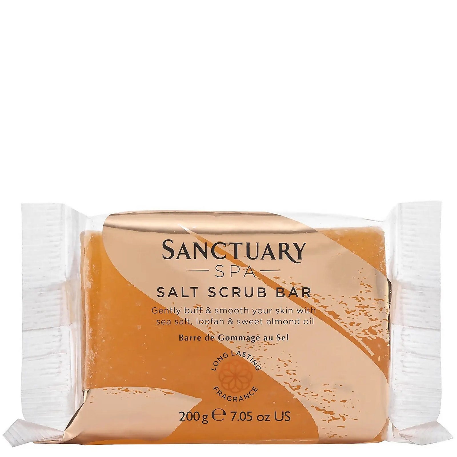 Sanctuary Spa Salt Scrub Bar 200g | LOOKFANTASTIC