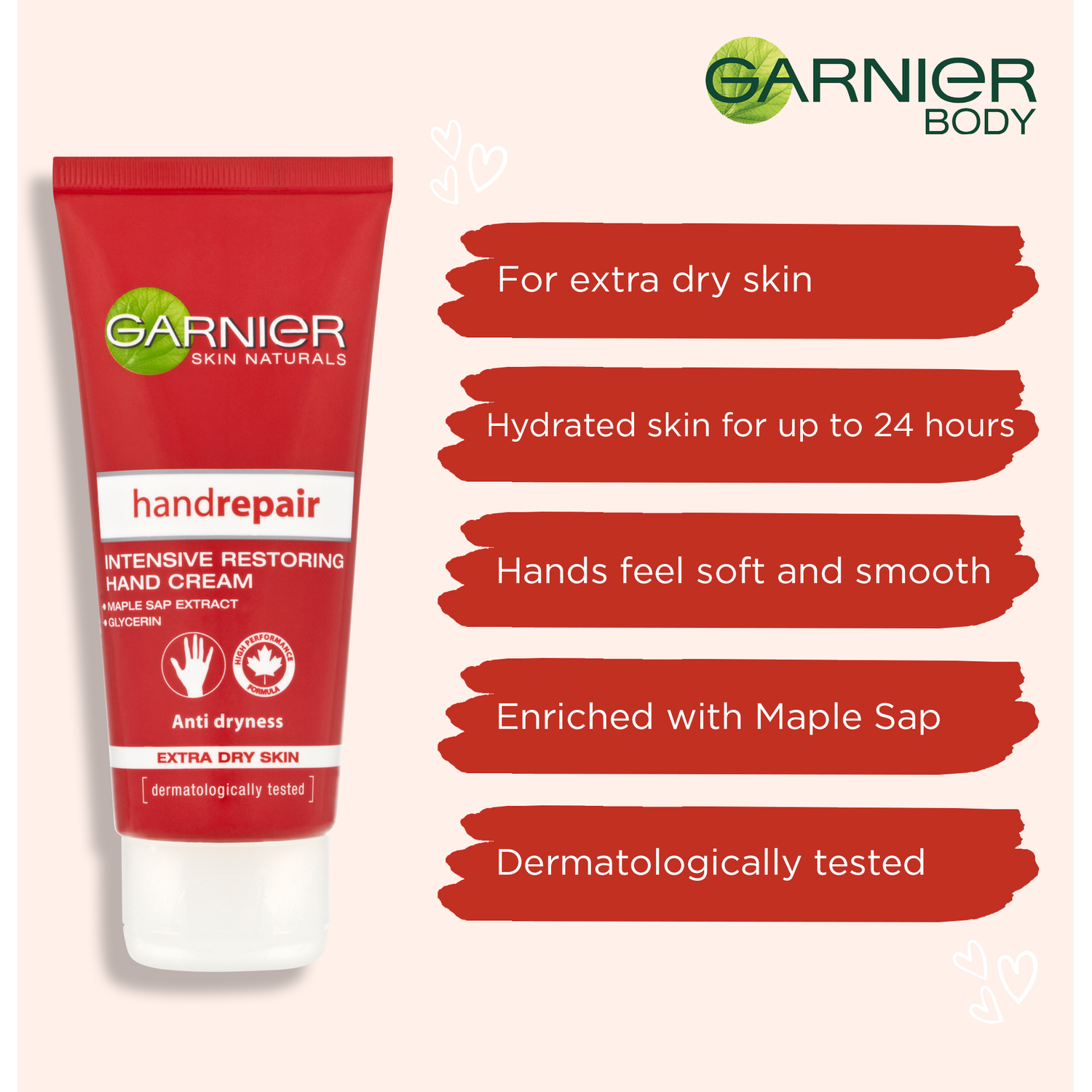 Garnier Hand Repair Intensive Restoring Hand Cream Extra Dry Skin 100ml ...