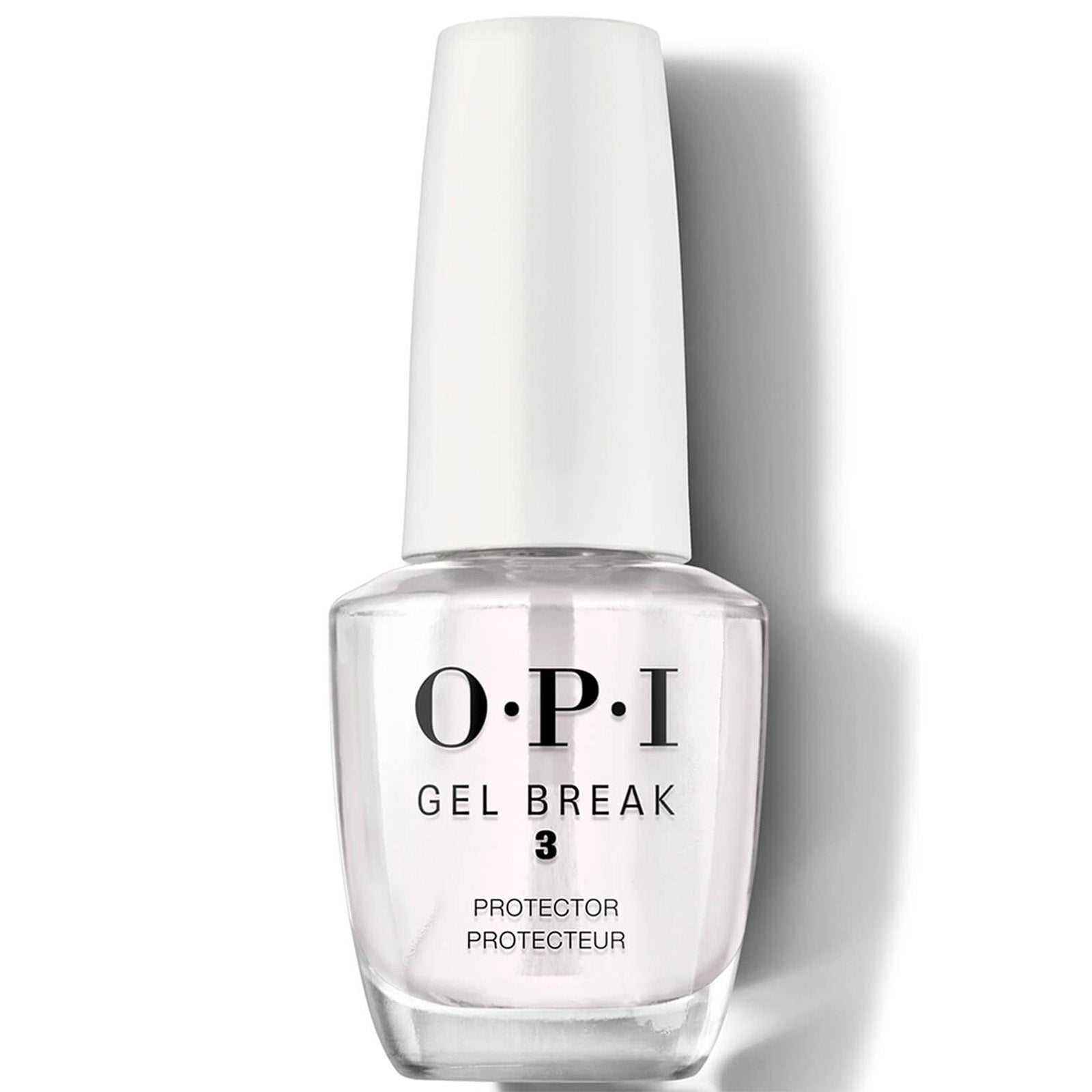 OPI Gel Break Protective Top Coat Clear 15ml | LOOKFANTASTIC