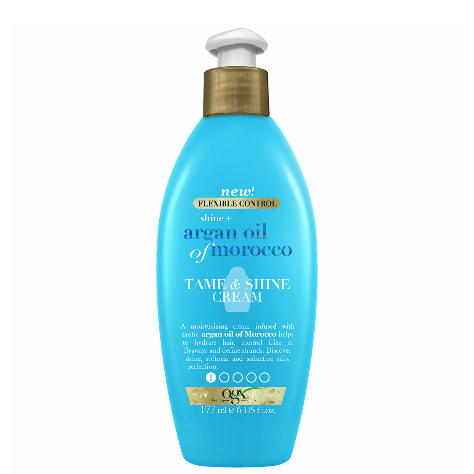 OGX Shine+ Argan Oil of Morocco Tame and Shine Cream 177ml | LOOKFANTASTIC