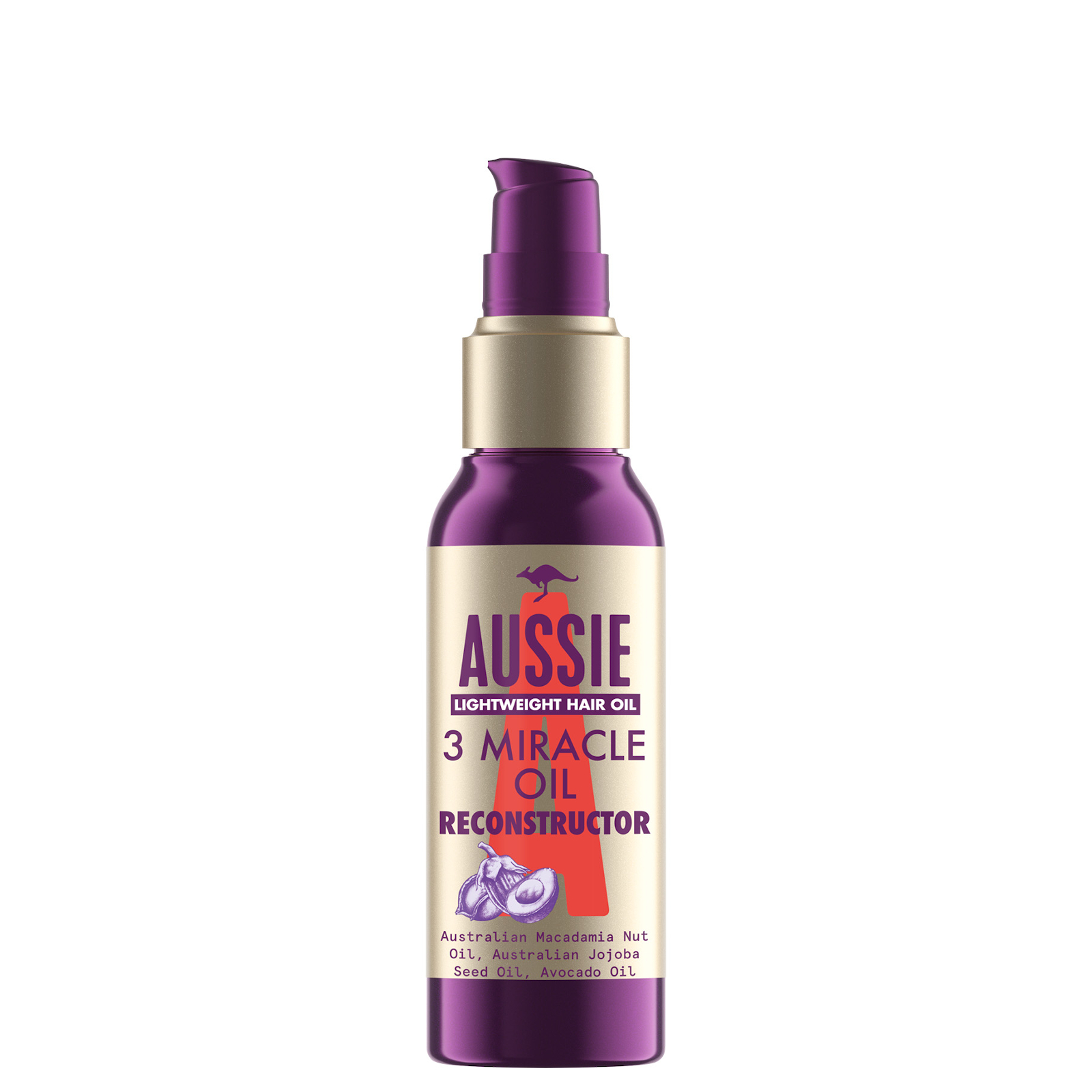 Aussie 3 Miracle Hair Oil Reconstructor Lightweight Treatment 100ml ...
