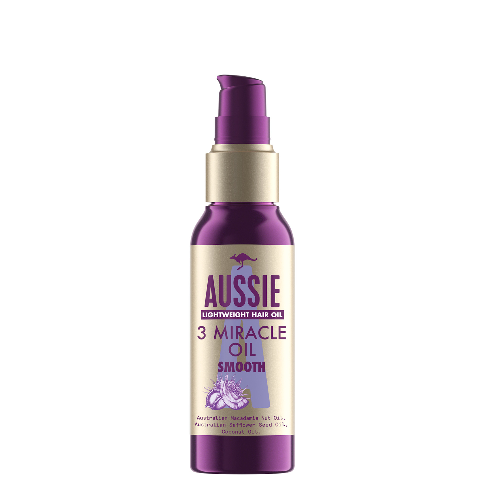 Aussie 3 Miracle Hair Oil Smooth Lightweight Treatment 100ml ...