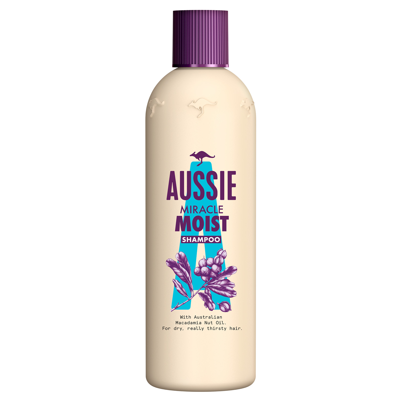 Aussie Miracle Moist Shampoo for Dry and Frizzy Hair 300ml | LOOKFANTASTIC