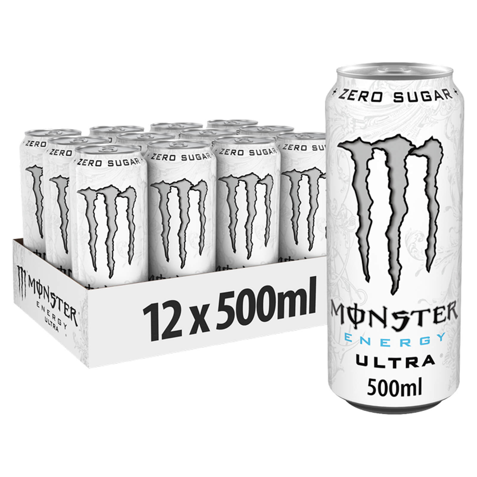 Monster Energy Drink Ultra 12 x 500ml | Your Coca-Cola UK