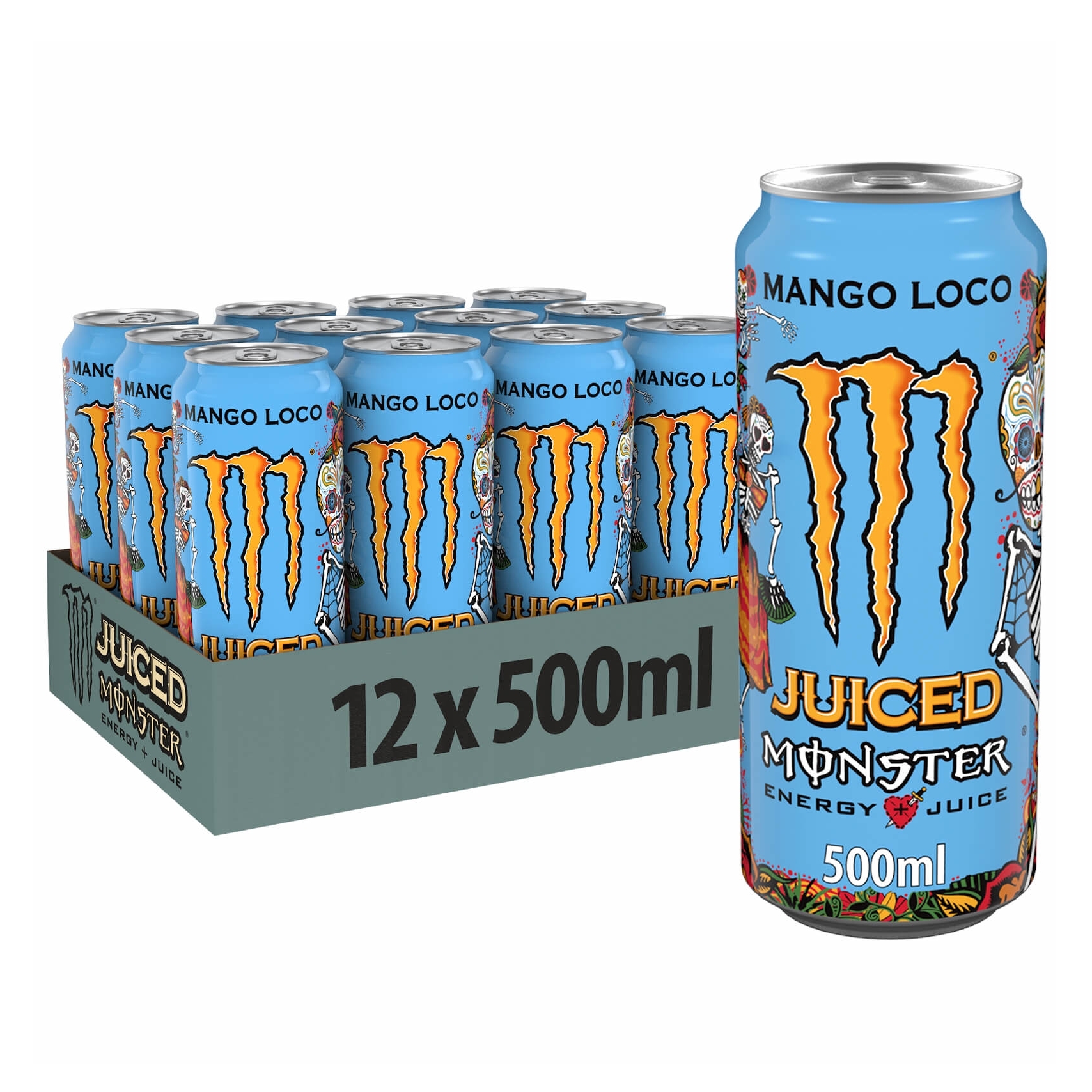 Monster Energy Drink Mango Loco 12 x 500ml | Your Coca-Cola UK