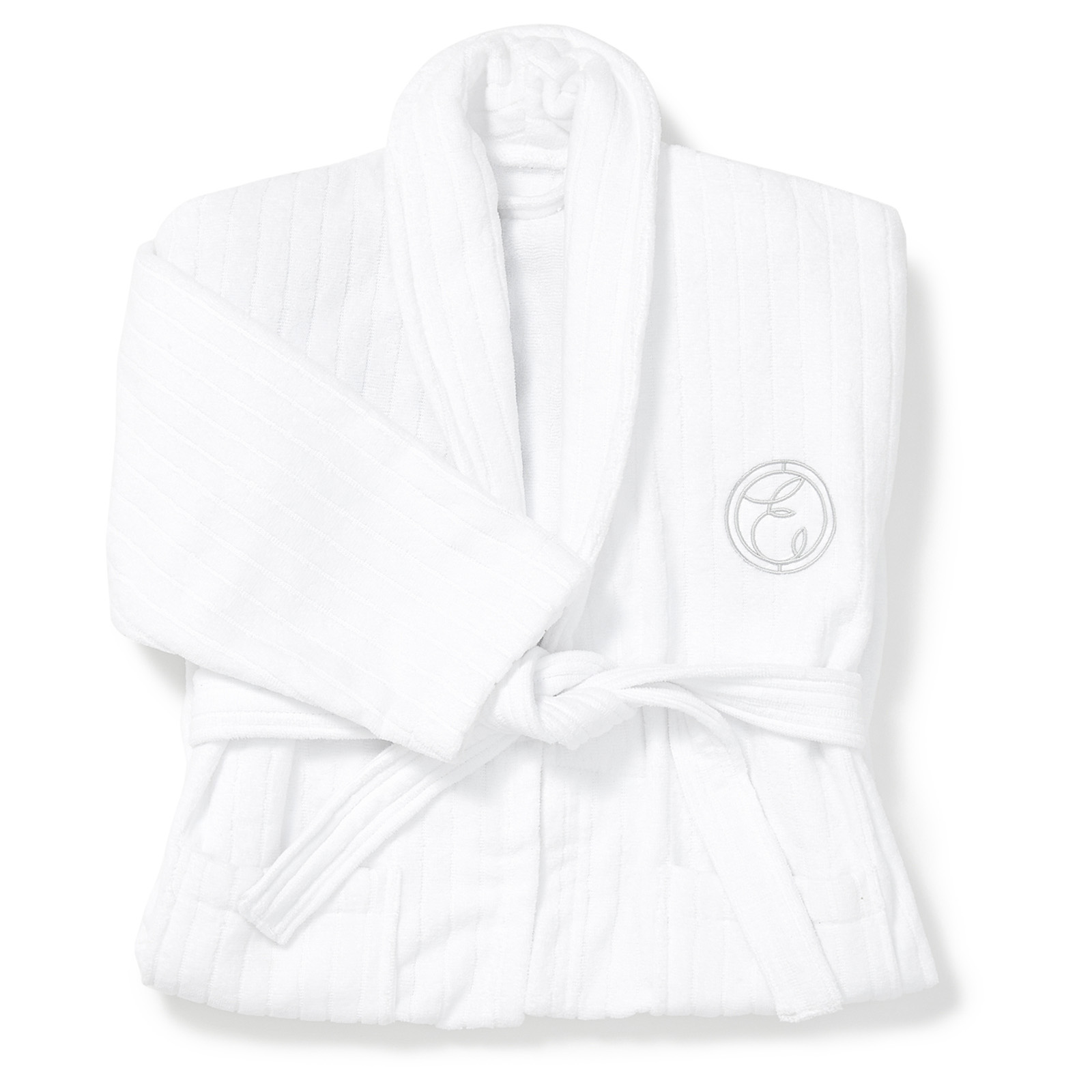 ESPA Cotton Embroidered Bath Robe - S | ESPA