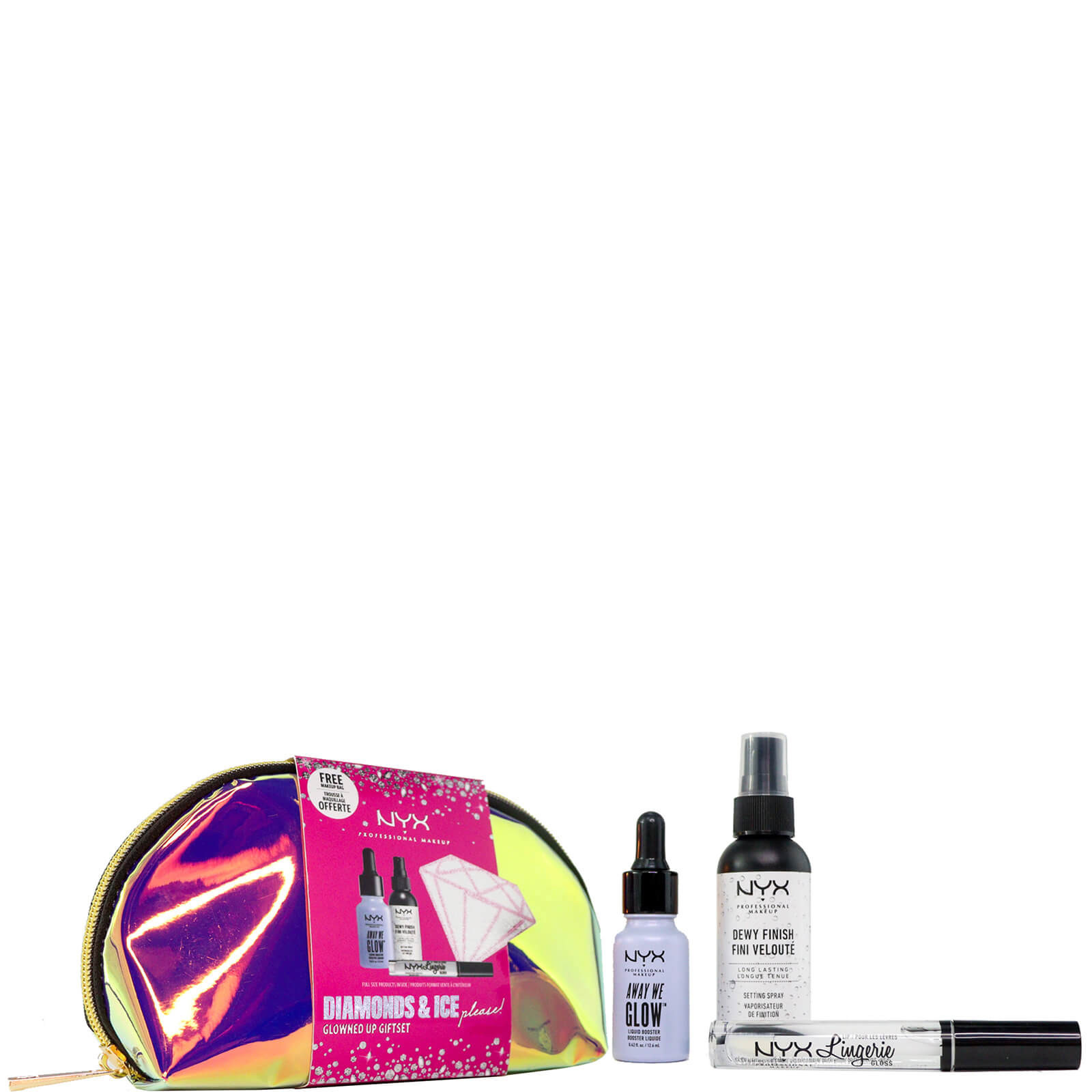 NYX Professional Makeup Diamonds & Ice Please Glowned Up Glowy Giftset ...