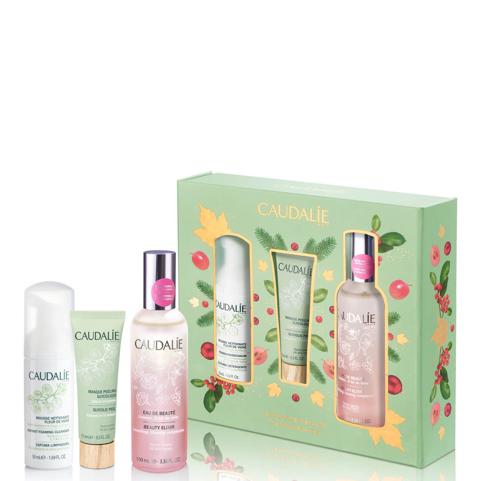 Caudalie Beauty Elixir Christmas Set The Beauty Essentials | LOOKFANTASTIC