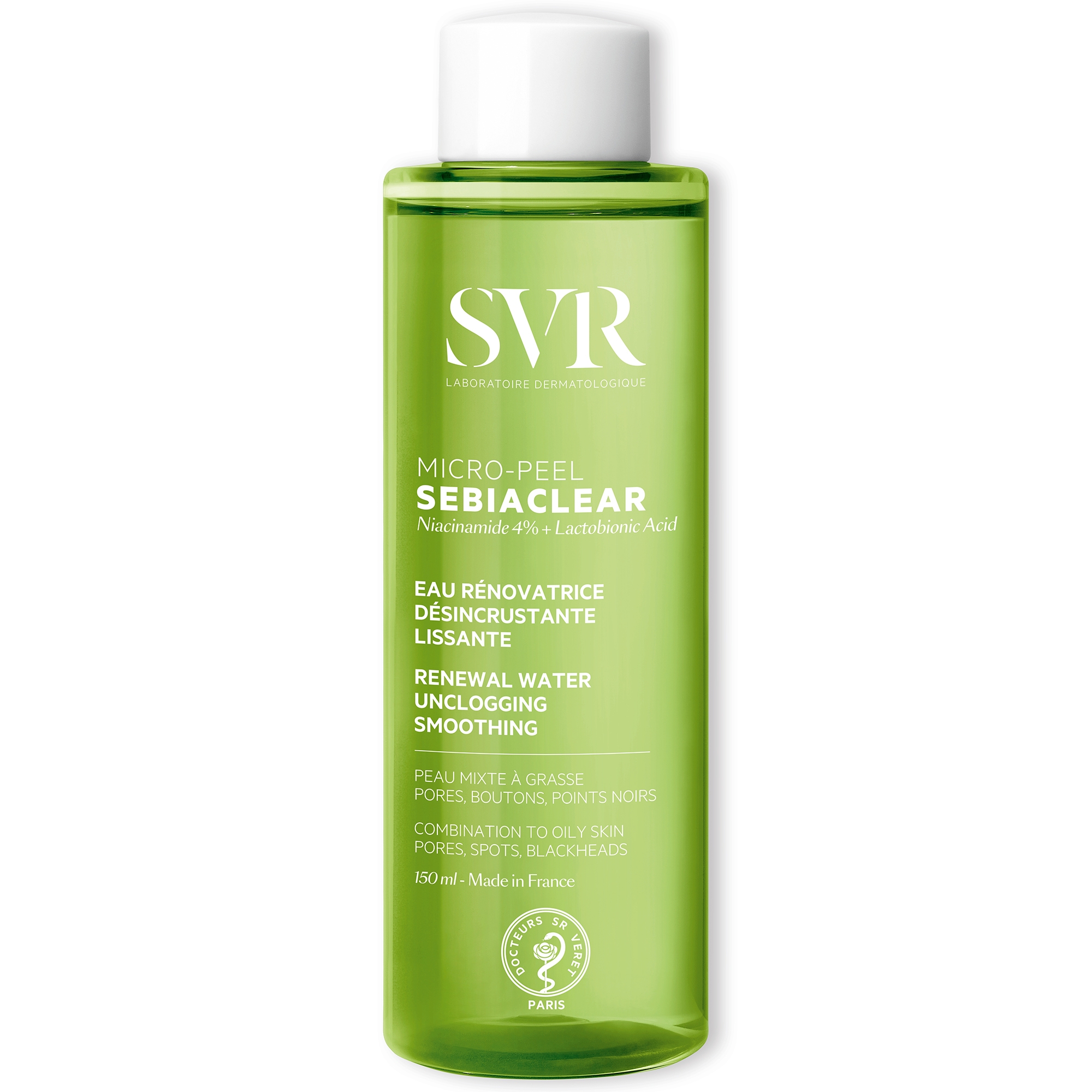 SVR SEBIACLEAR Micro-Peel - Salycilic & Lactobionic Acid Unclogging ...