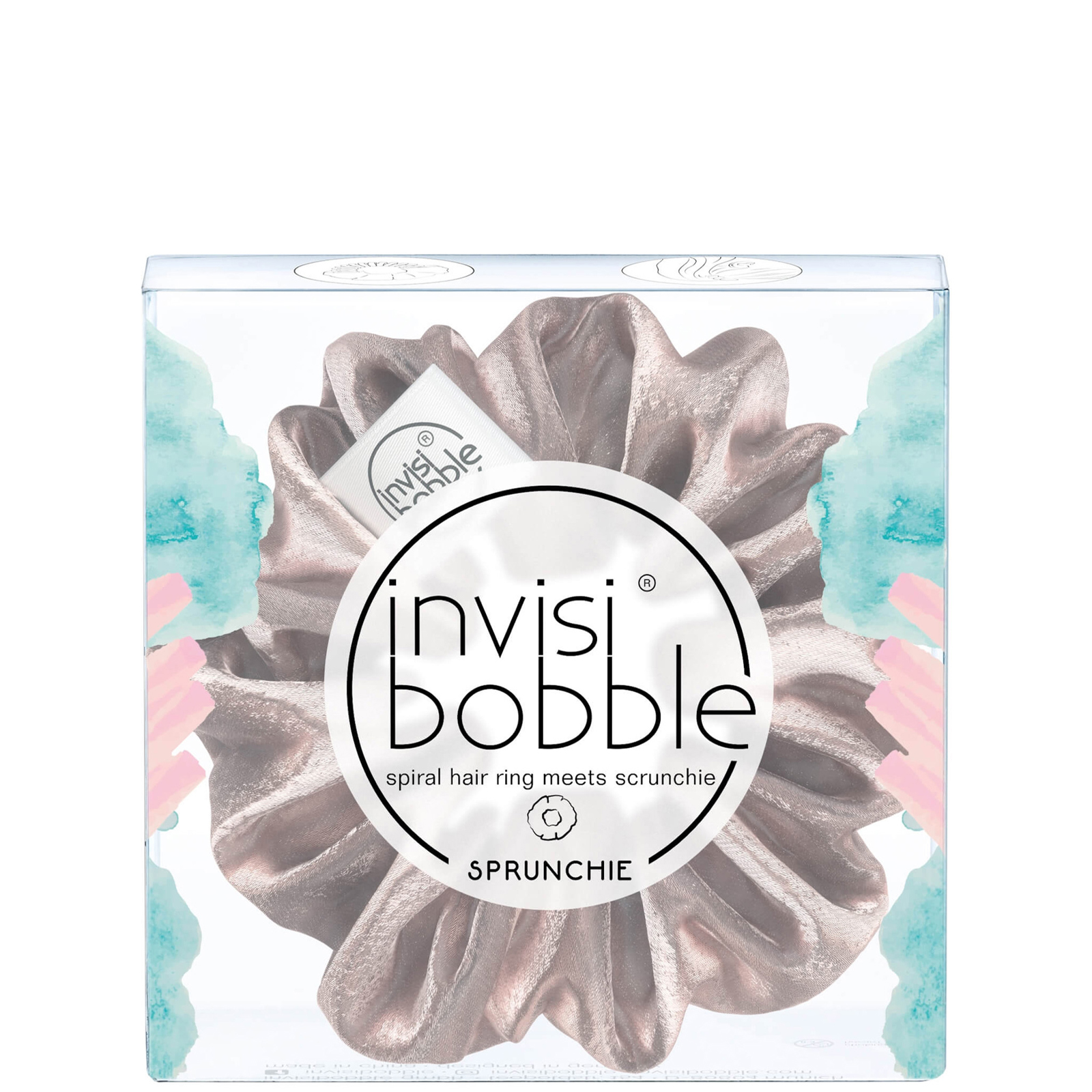 Exclusive invisibobble Pun Intended Sprunchie - Pink Satin | LOOKFANTASTIC