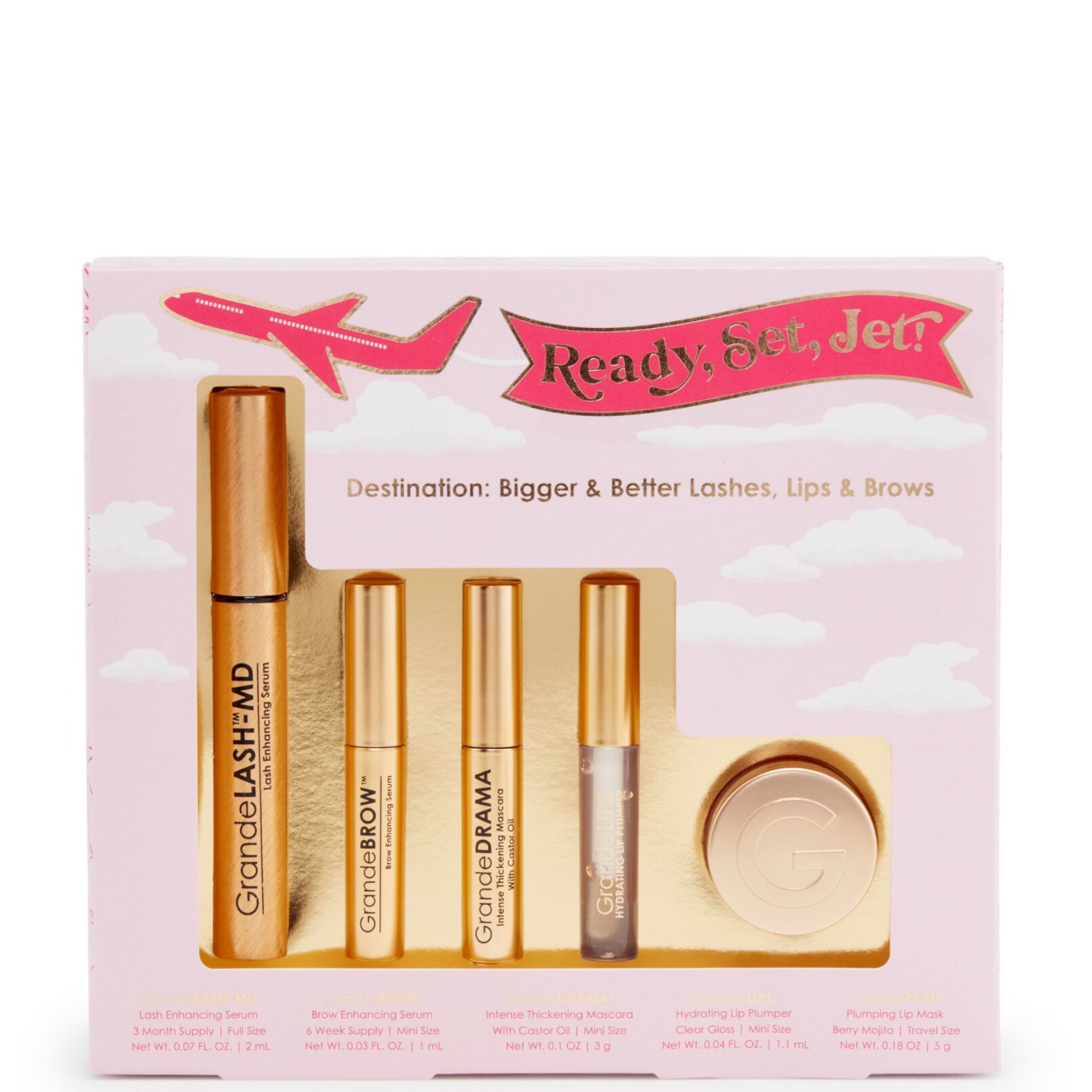 GRANDE Cosmetics Ready Set Jet | LOOKFANTASTIC
