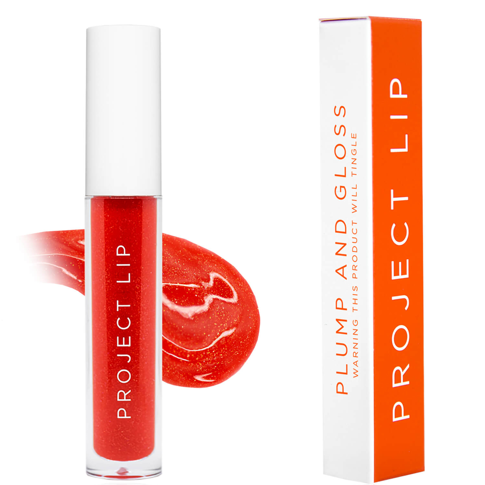 Project Lip XL Plump and Collagen Lip Gloss - Flame | LOOKFANTASTIC