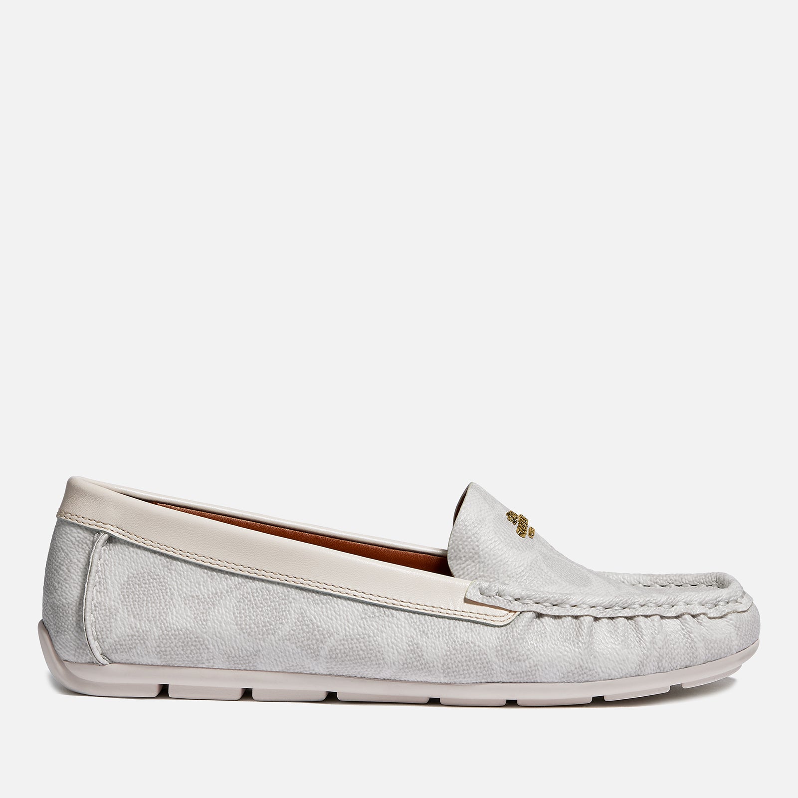 Coach Women's Marley Coated Canvas Driving Shoes - Chalk - UK 4 | Allsole