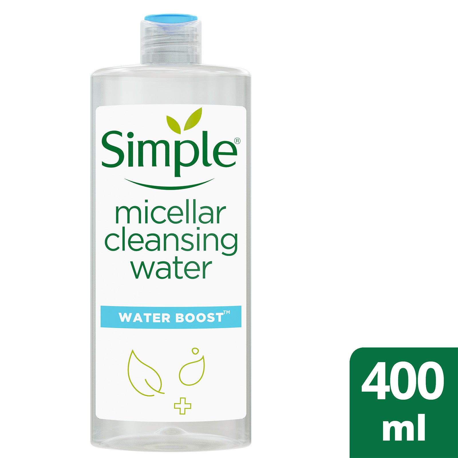 Simple Waterboost Hydrating Micellar Water 400ml | LOOKFANTASTIC