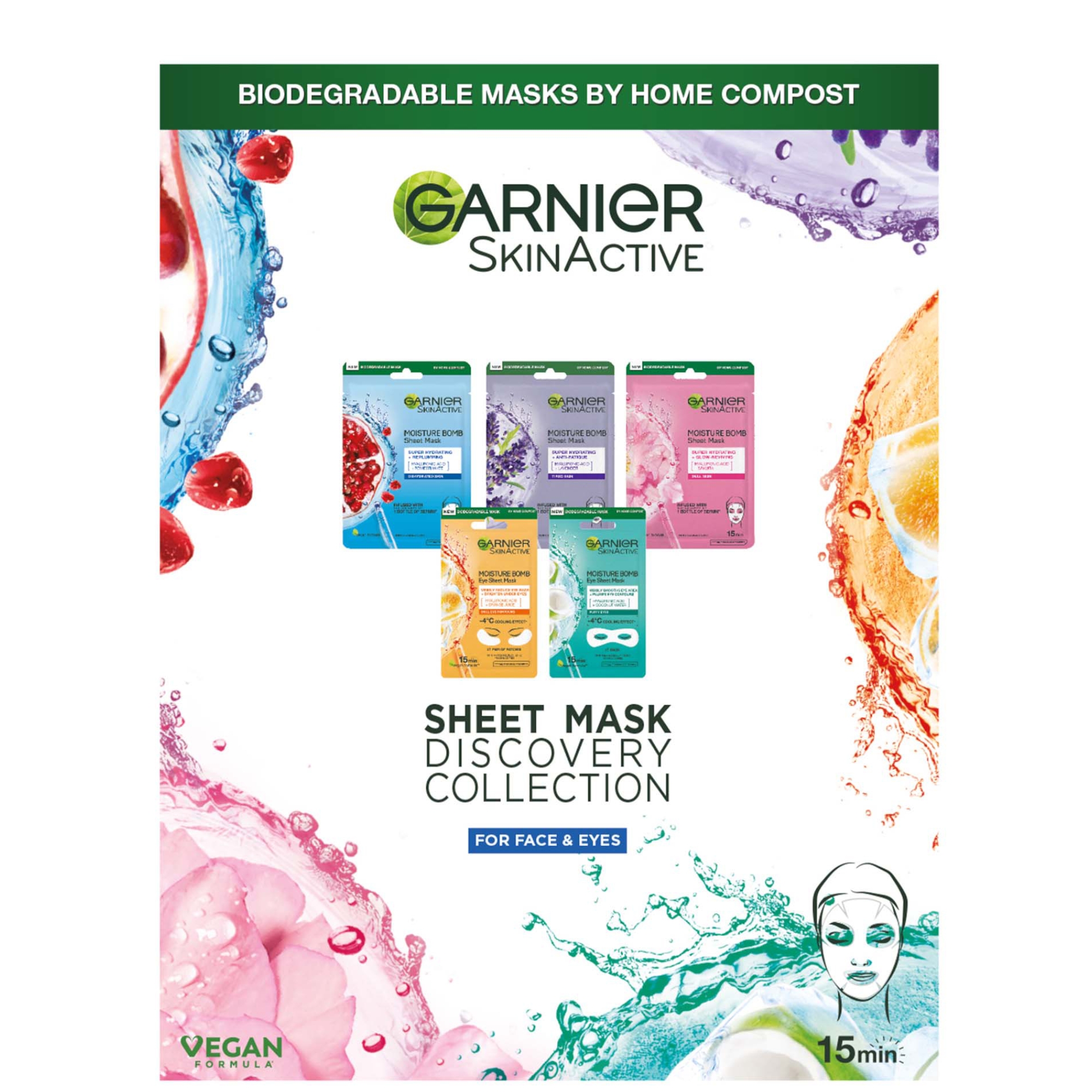 Garnier Discovery Sheet Mask Bundle | LOOKFANTASTIC