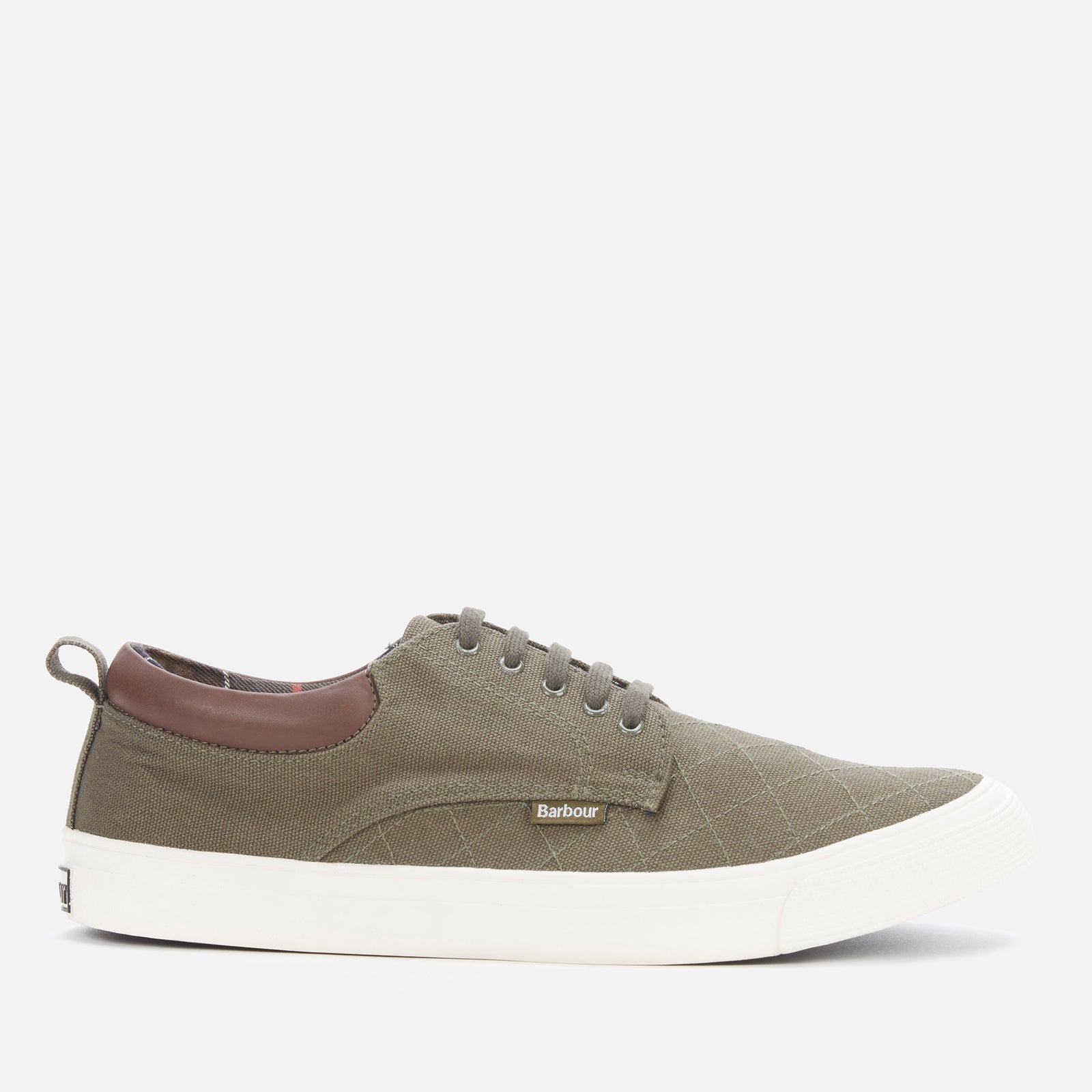 Barbour Men's Cromwell Quilted Trainers - Olive - UK 7 | Allsole