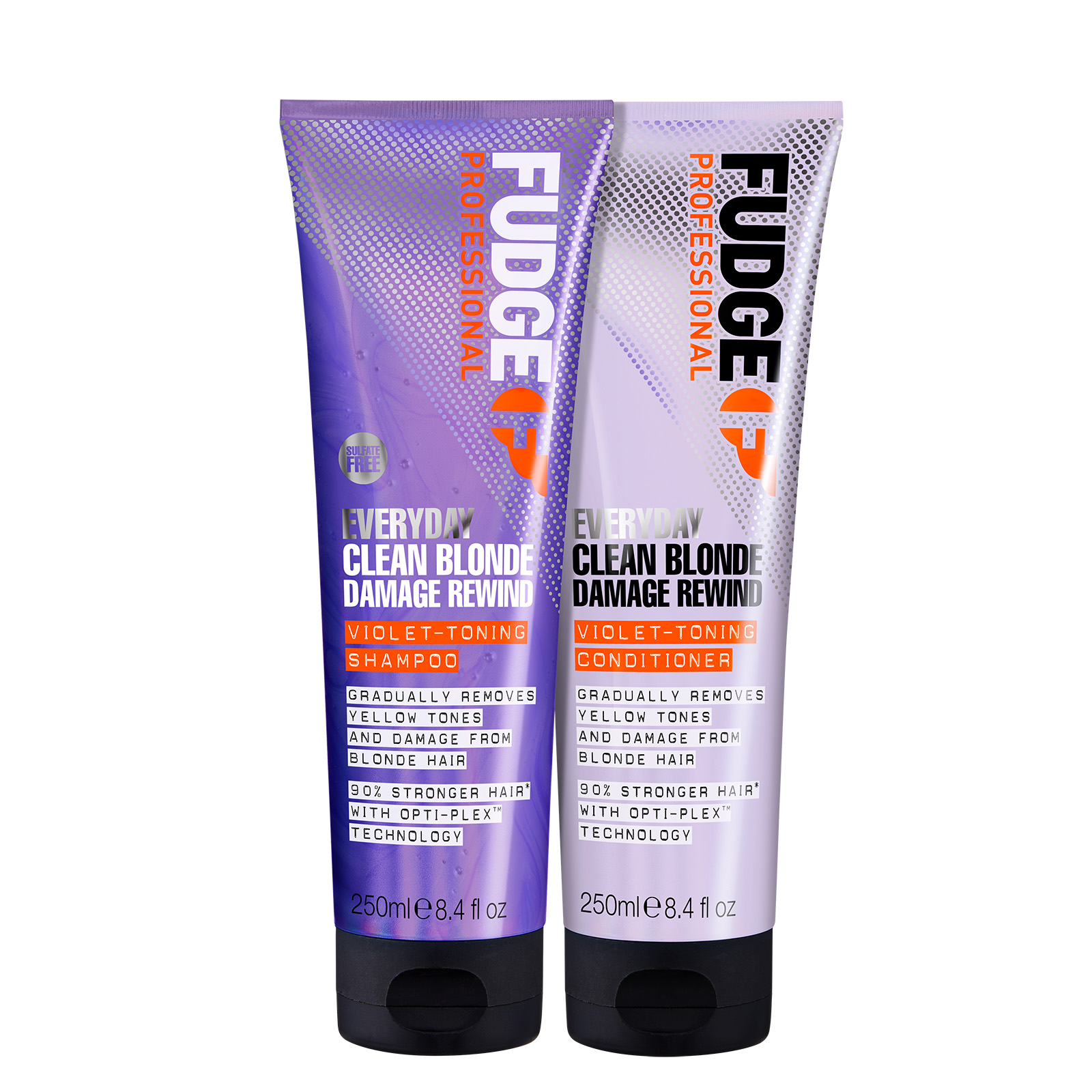 Fudge Professional Clean Blonde Everyday Violet Damage Rewind Purple ...