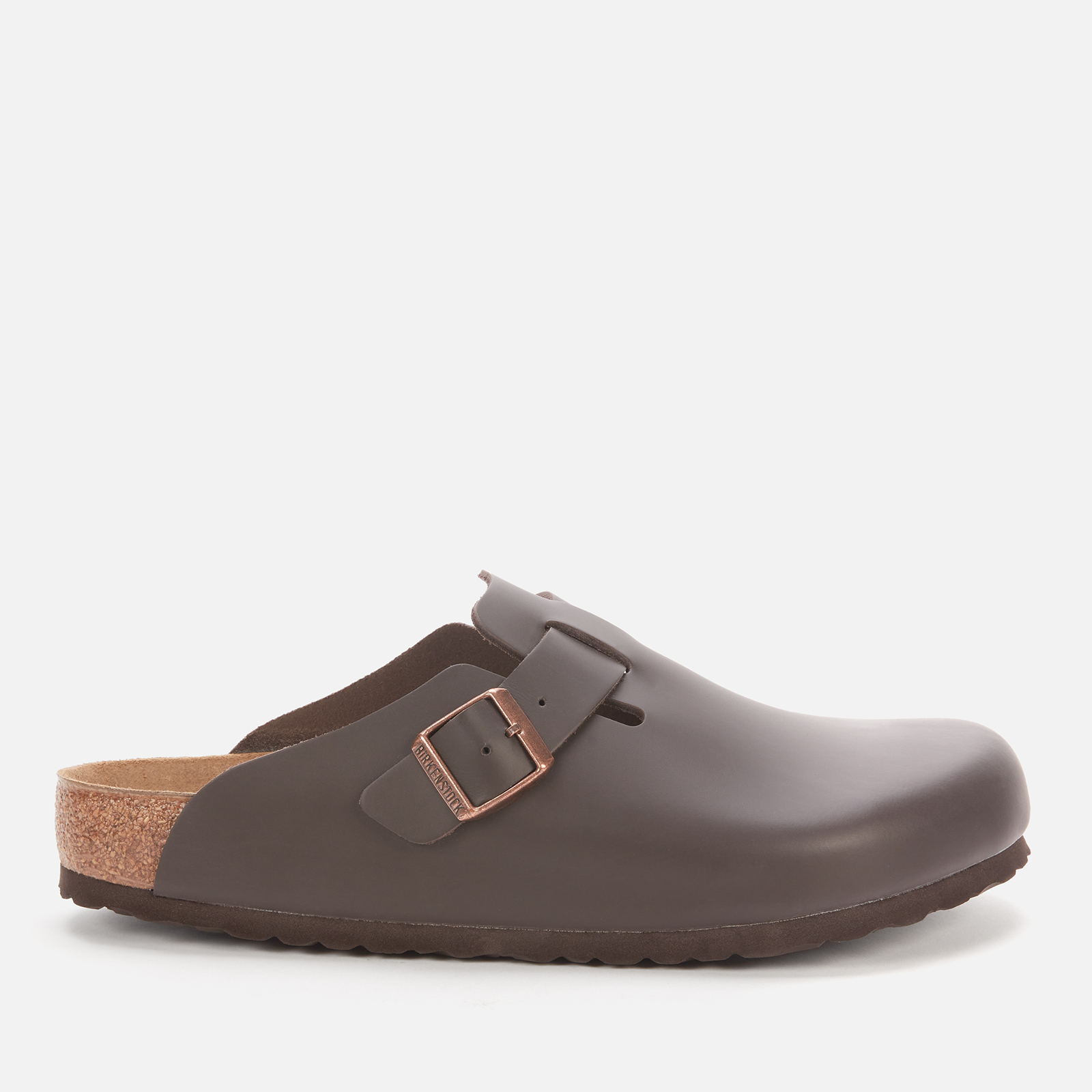 Birkenstock Men's Boston Smooth Leather Mules - Dark Brown - EU 40/UK 7 ...