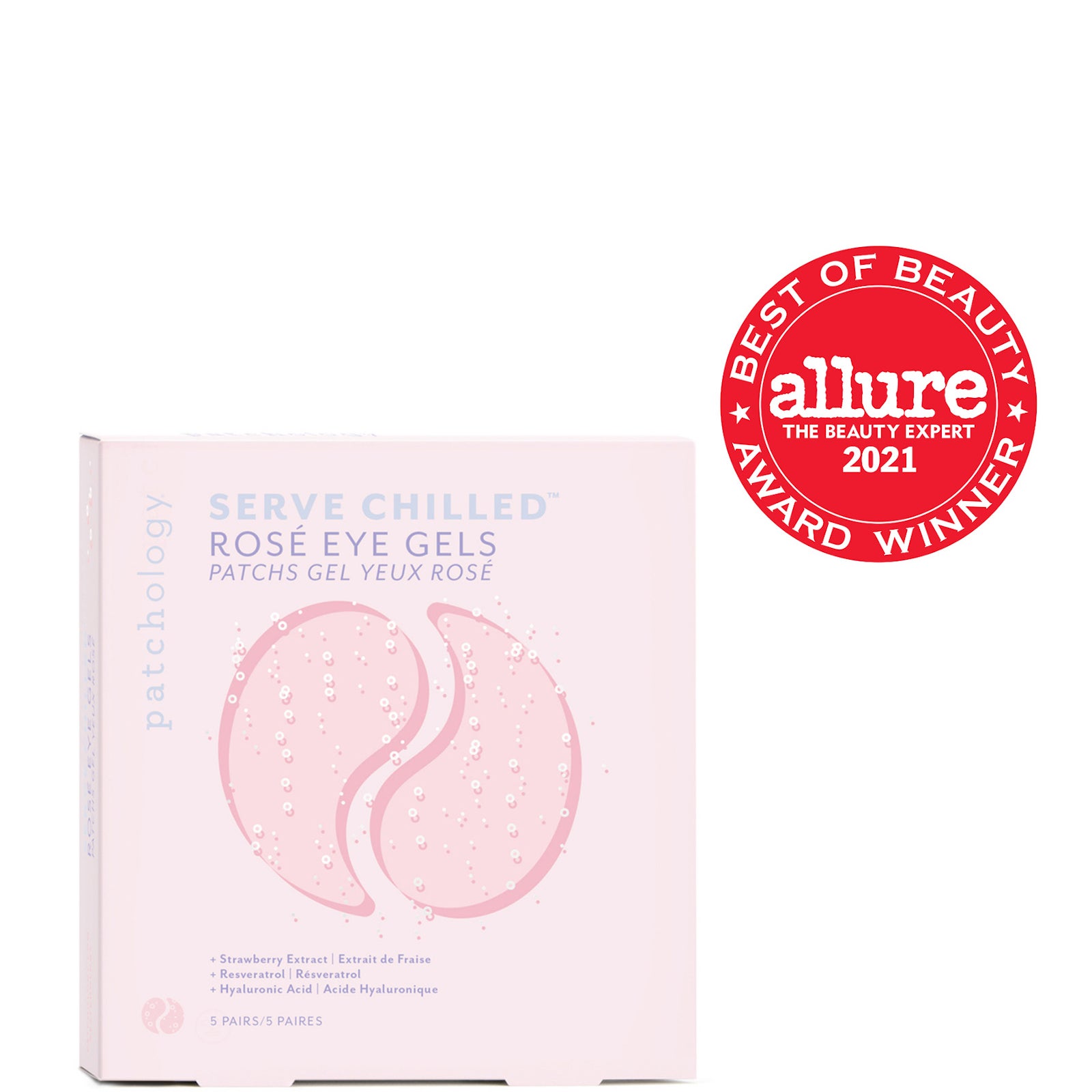 Patchology Served Chilled Rose Eye Gel - 5 Pack | LOOKFANTASTIC