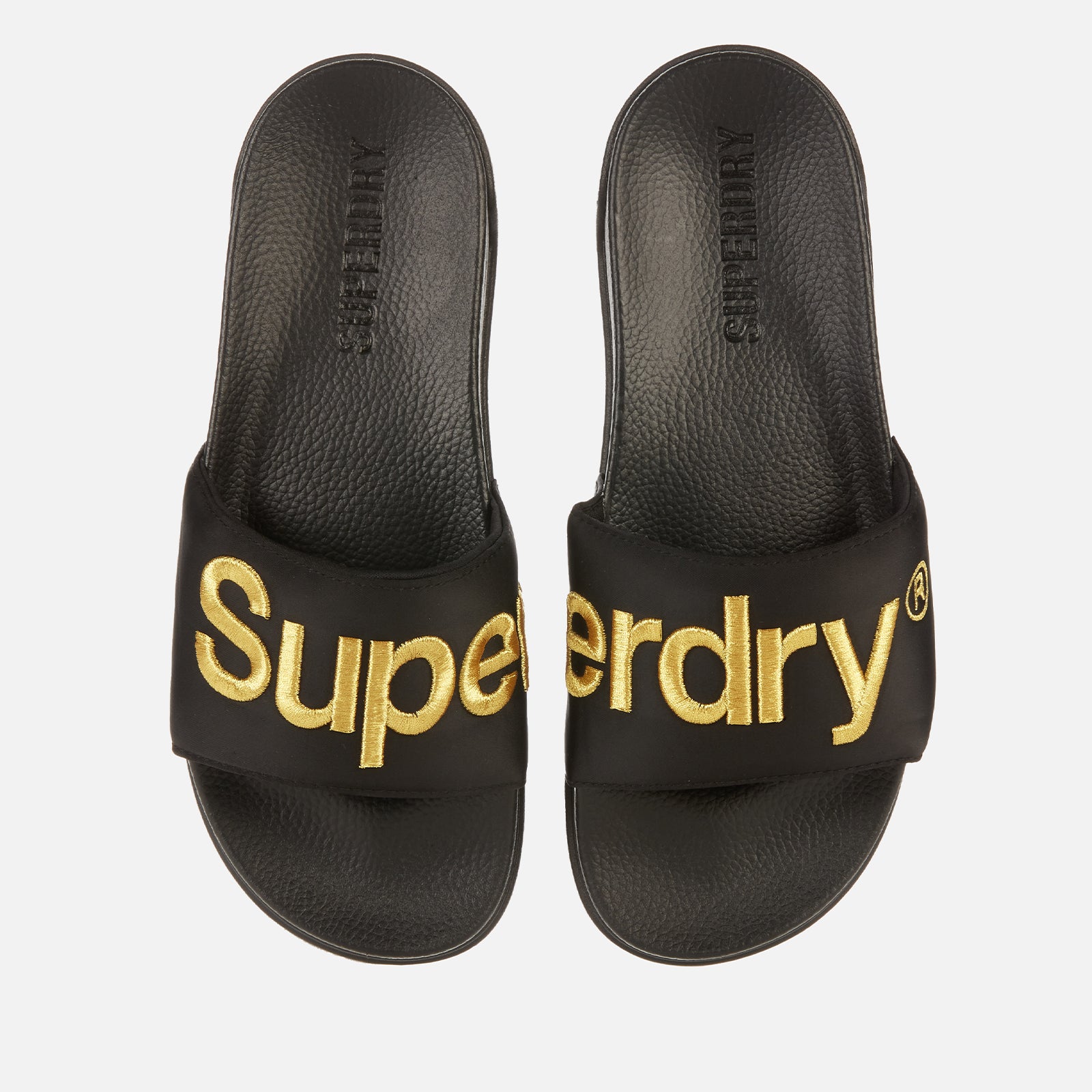 Superdry Men's Classic Scuba Slide Sandals - Black/Gold - S | Allsole