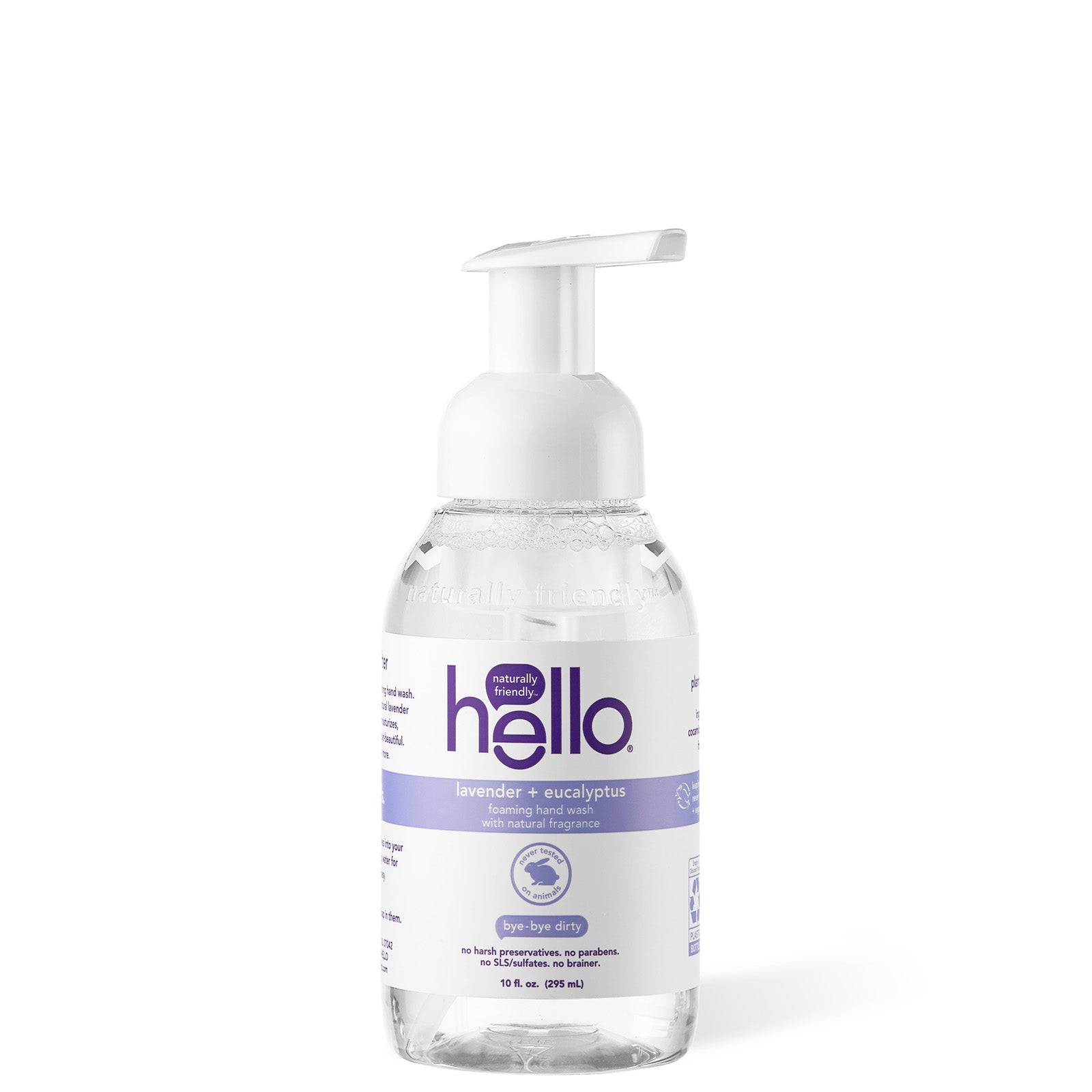 hello Foaming Hand Soap - Lavender and Eucalyptus 10 oz | LOOKFANTASTIC