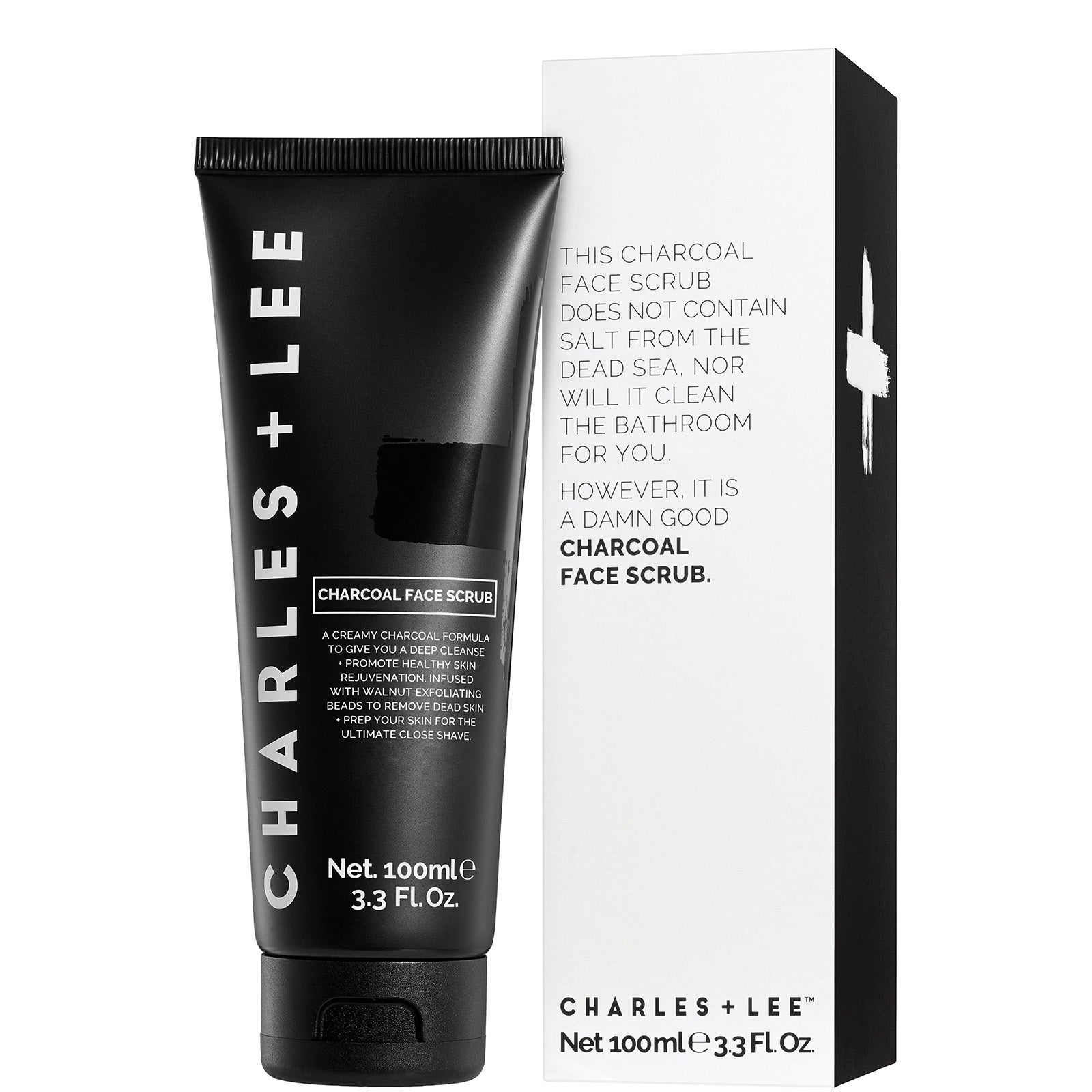 Charles + Lee Charcoal Face Scrub 100ml | LOOKFANTASTIC