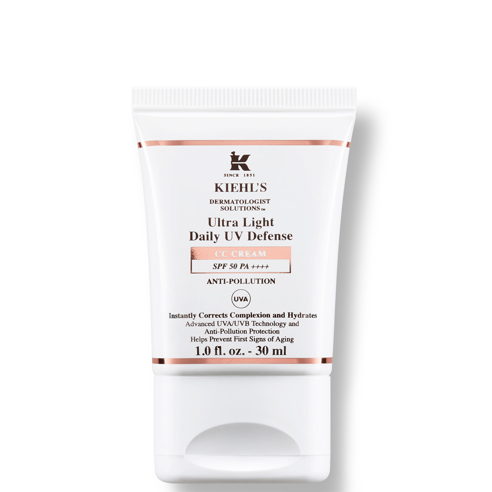 Kiehl's Ultra Light Daily UV Defense CC Cream Shade 30ml (Various ...