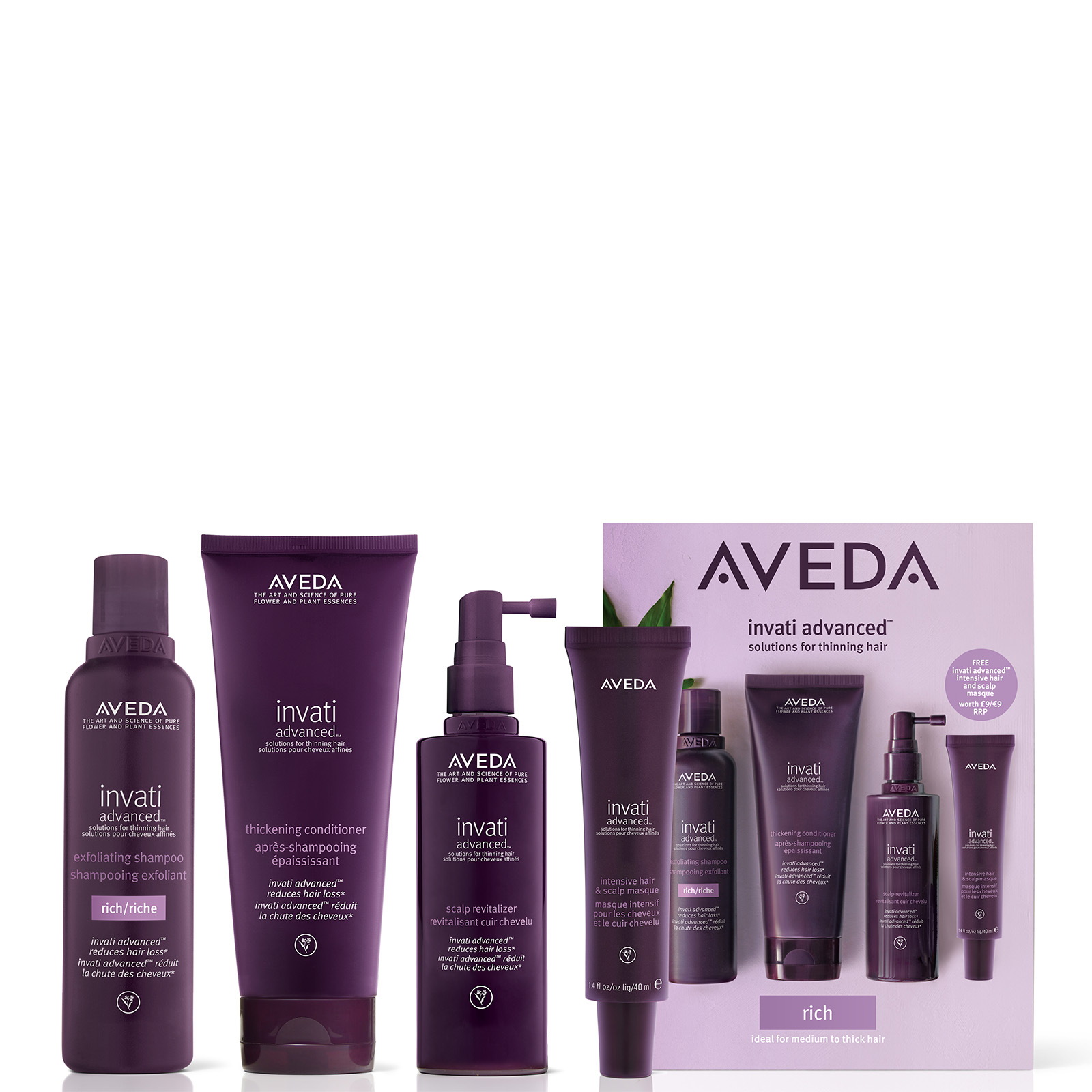 Aveda Exclusive Invati Advanced System Rich Set | LOOKFANTASTIC