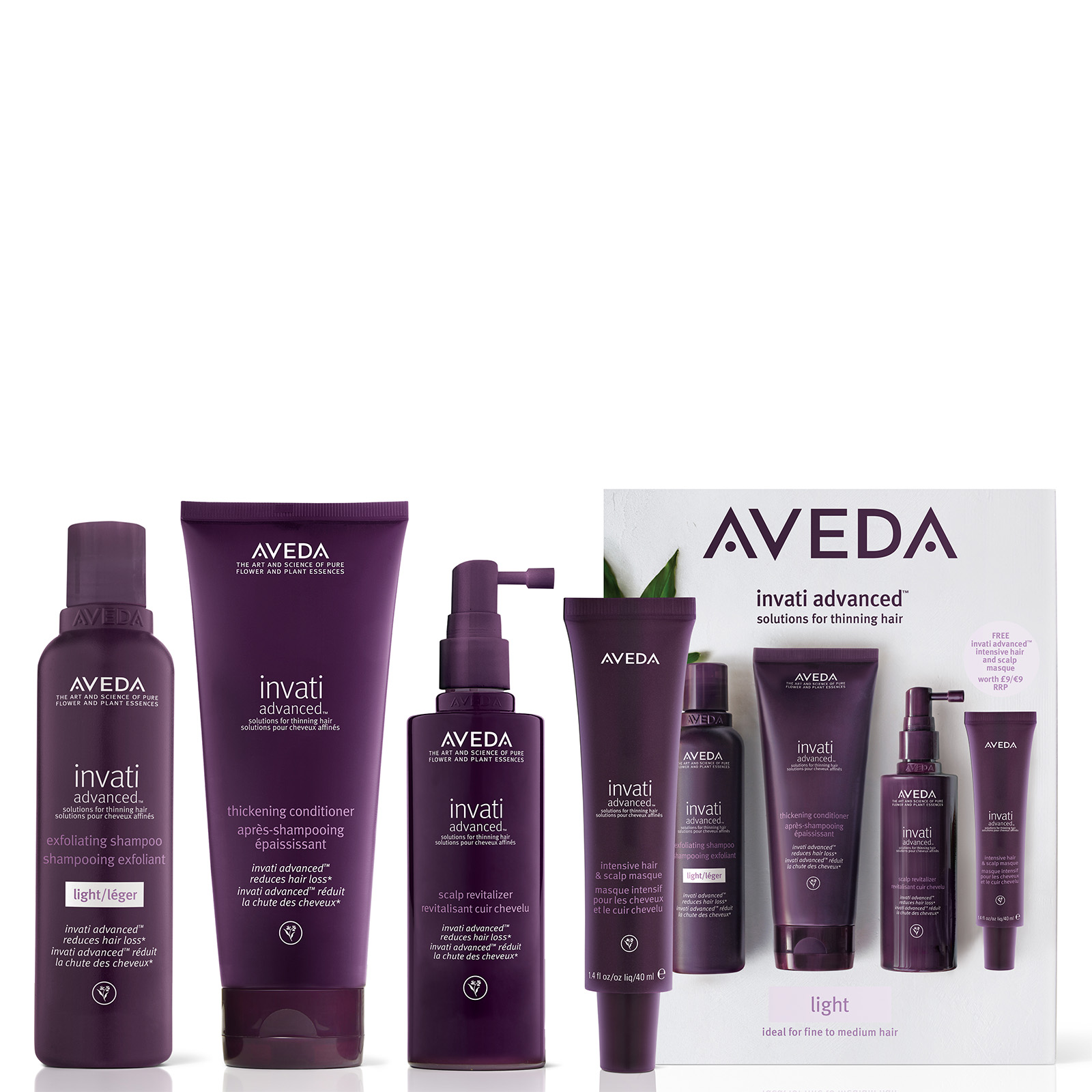 Aveda Exclusive Invati Advanced System Light Set | LOOKFANTASTIC