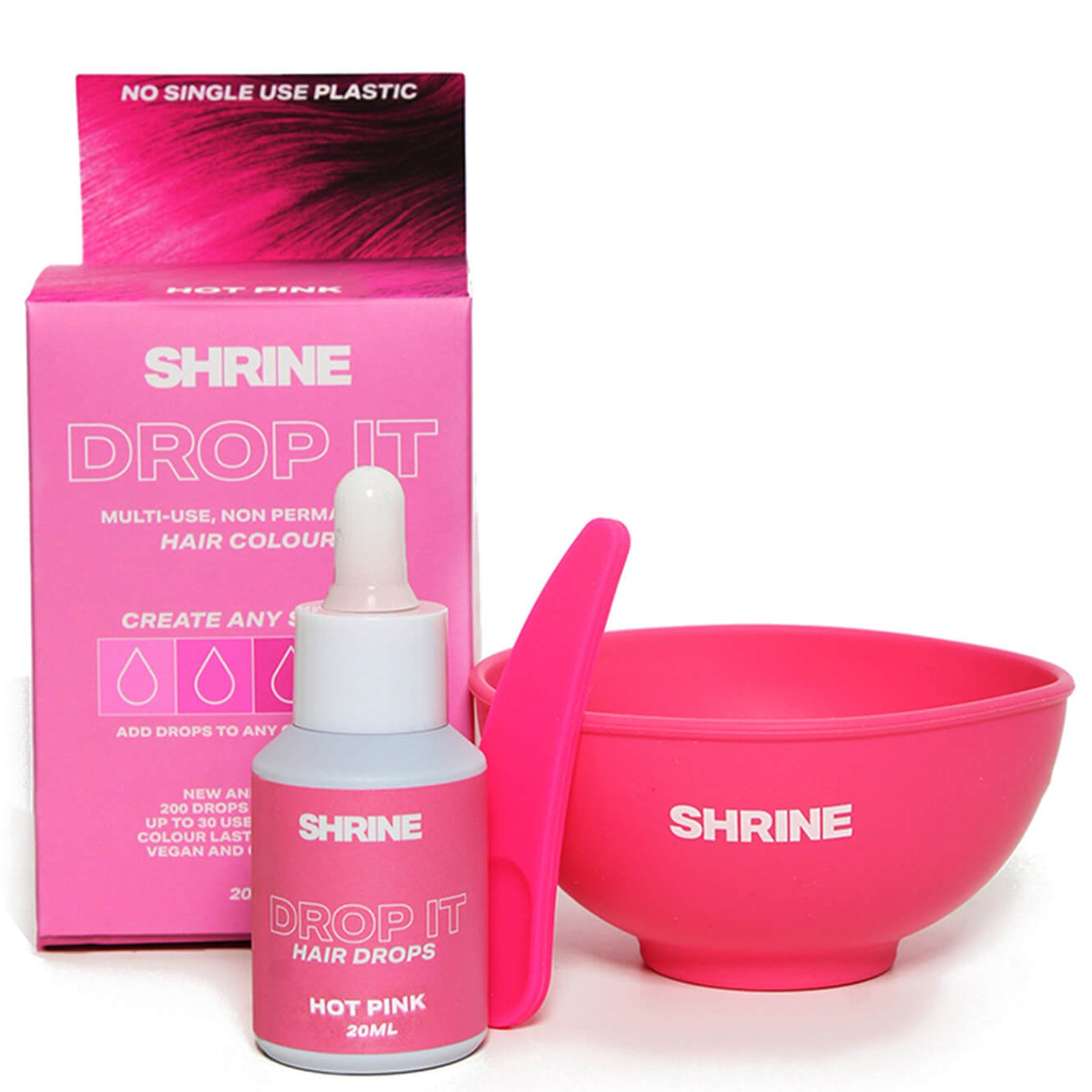 SHRINE Drop It Hair Colourant - Hot Pink 20ml | LOOKFANTASTIC