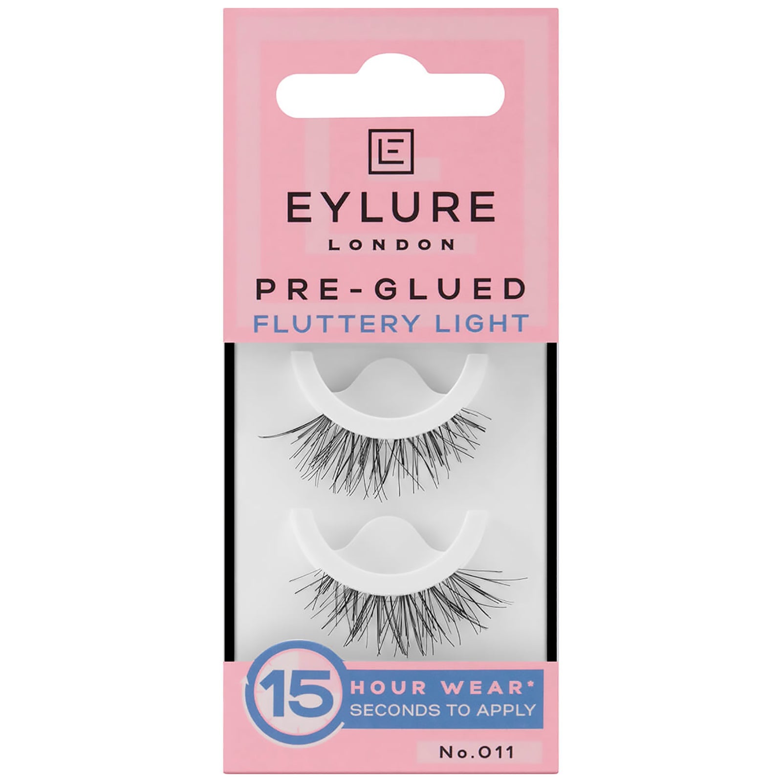 Eylure Pre-Glued False Lashes - Fluttery Light No. 011 | LOOKFANTASTIC