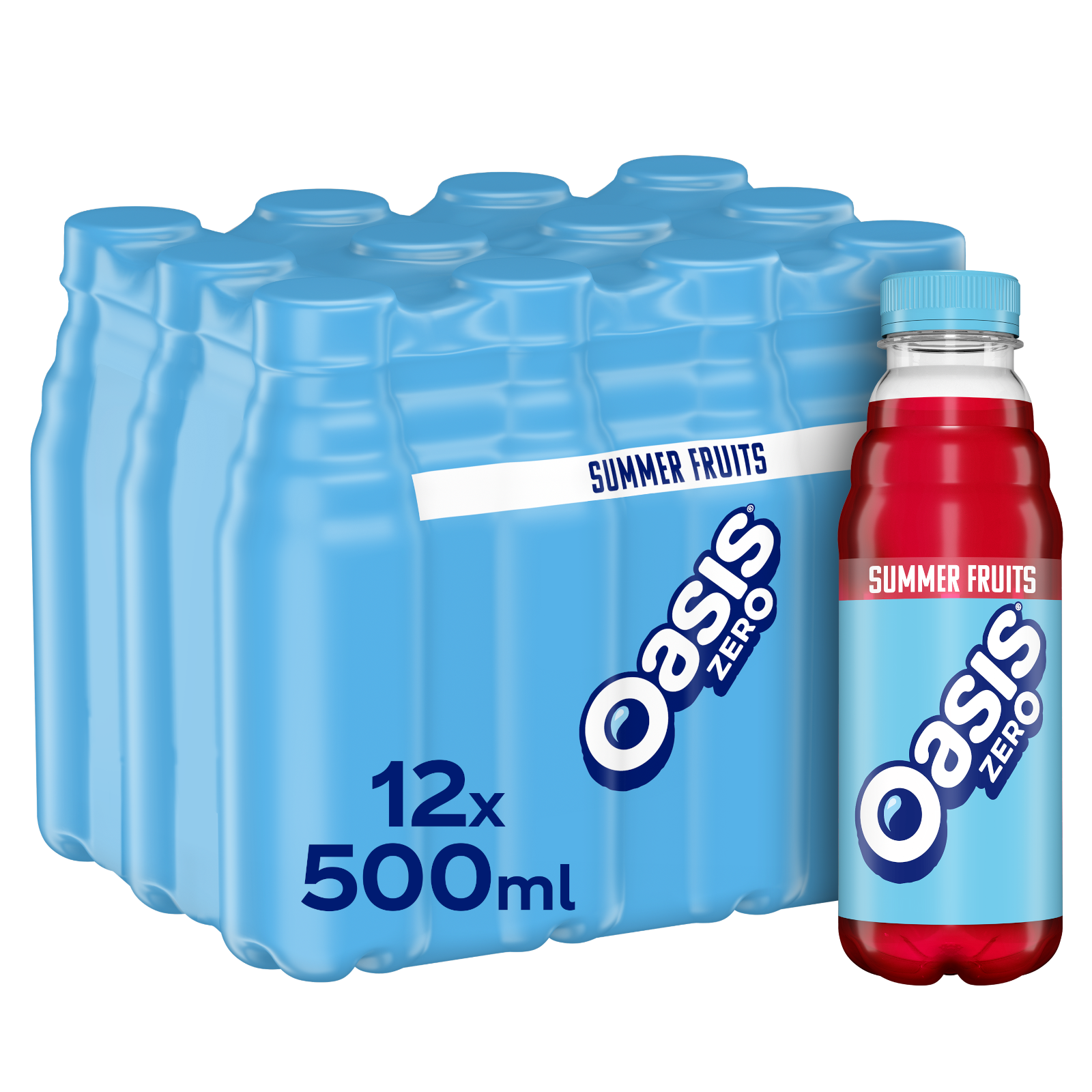 Oasis Summer Fruits Zero 12 x 500ml | Your Coca Cola UK | Your Coca-Cola UK