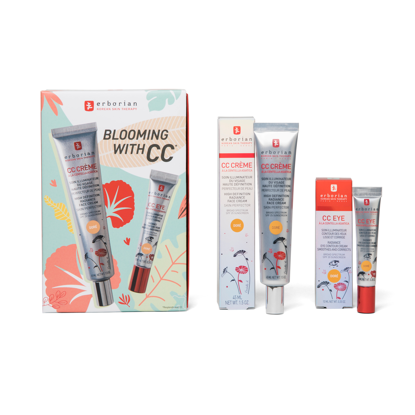 Erborian Blooming with CC Cream Kit - Doré | LOOKFANTASTIC