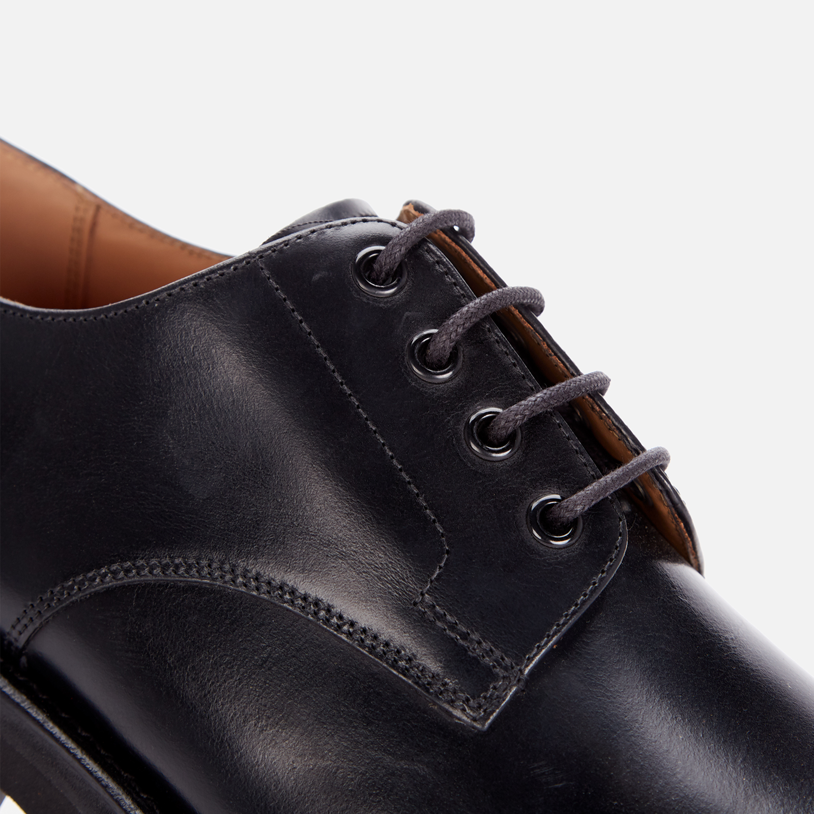 Grenson Men's Landon Leather Derby Shoes - Black - UK 7 Grenson Men's Landon Leather Derby Shoes - Black - UK 7