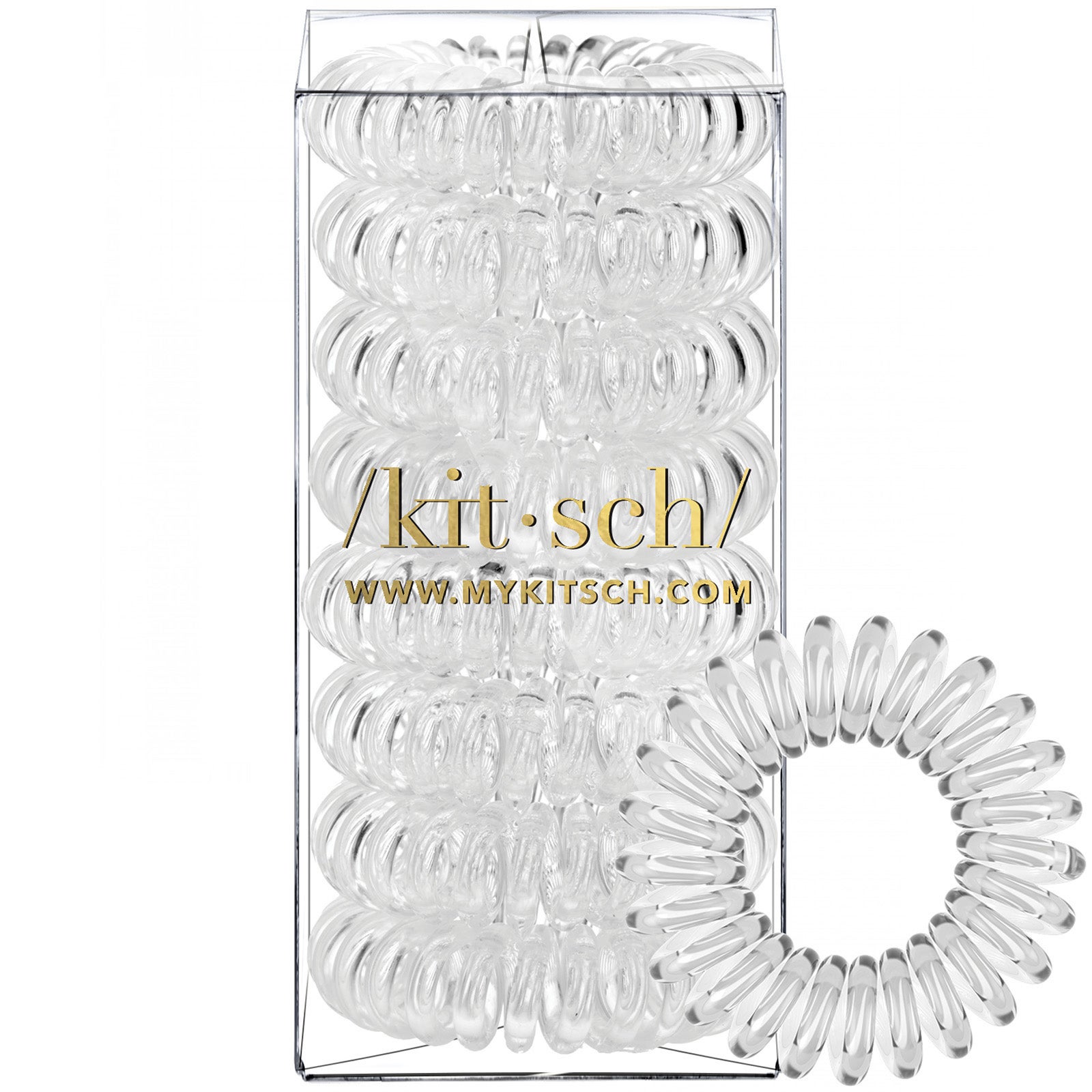 Kitsch Transparent Hair Coils (8 Piece) | LOOKFANTASTIC