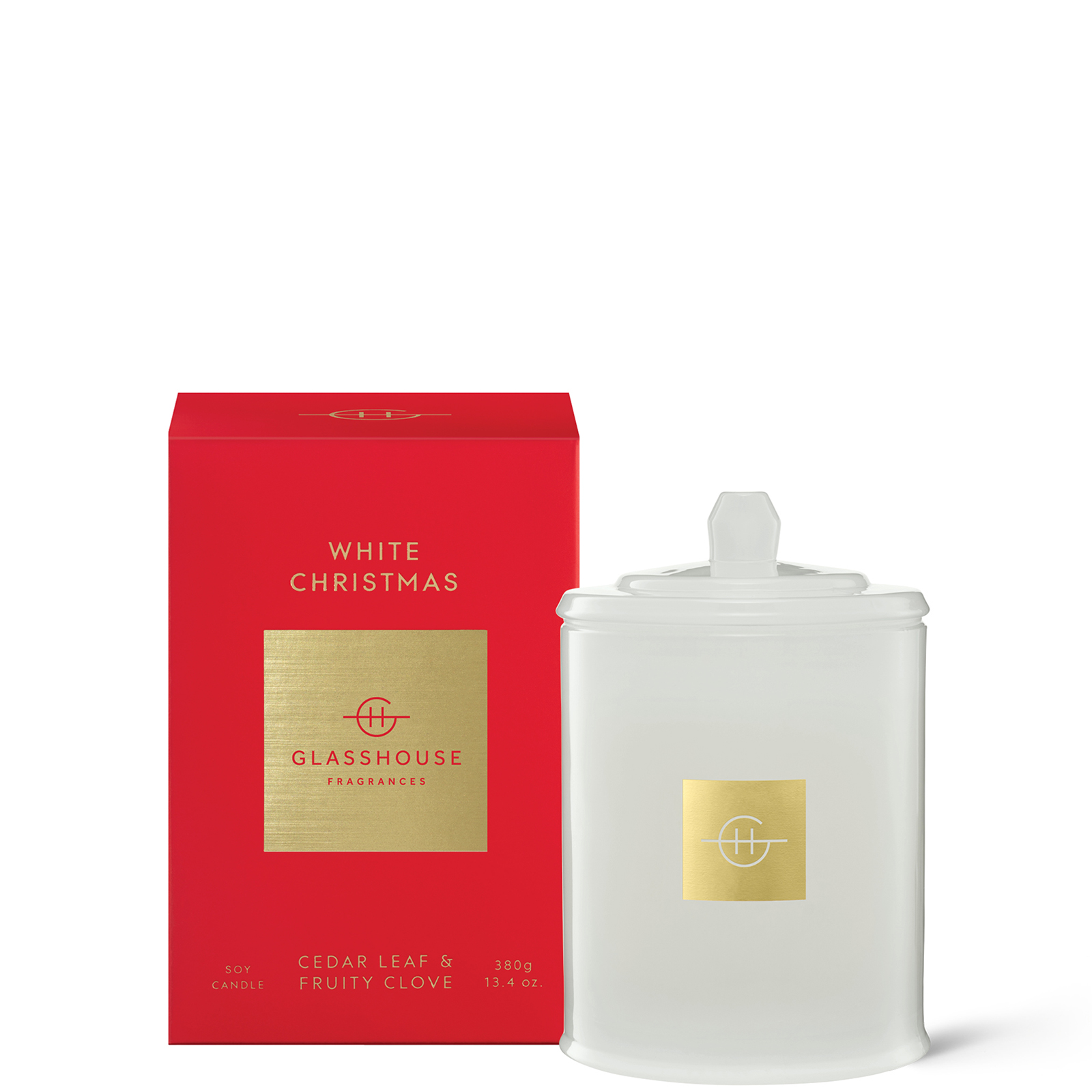 Glasshouse Fragrances White Christmas 380g Candle | Dermstore