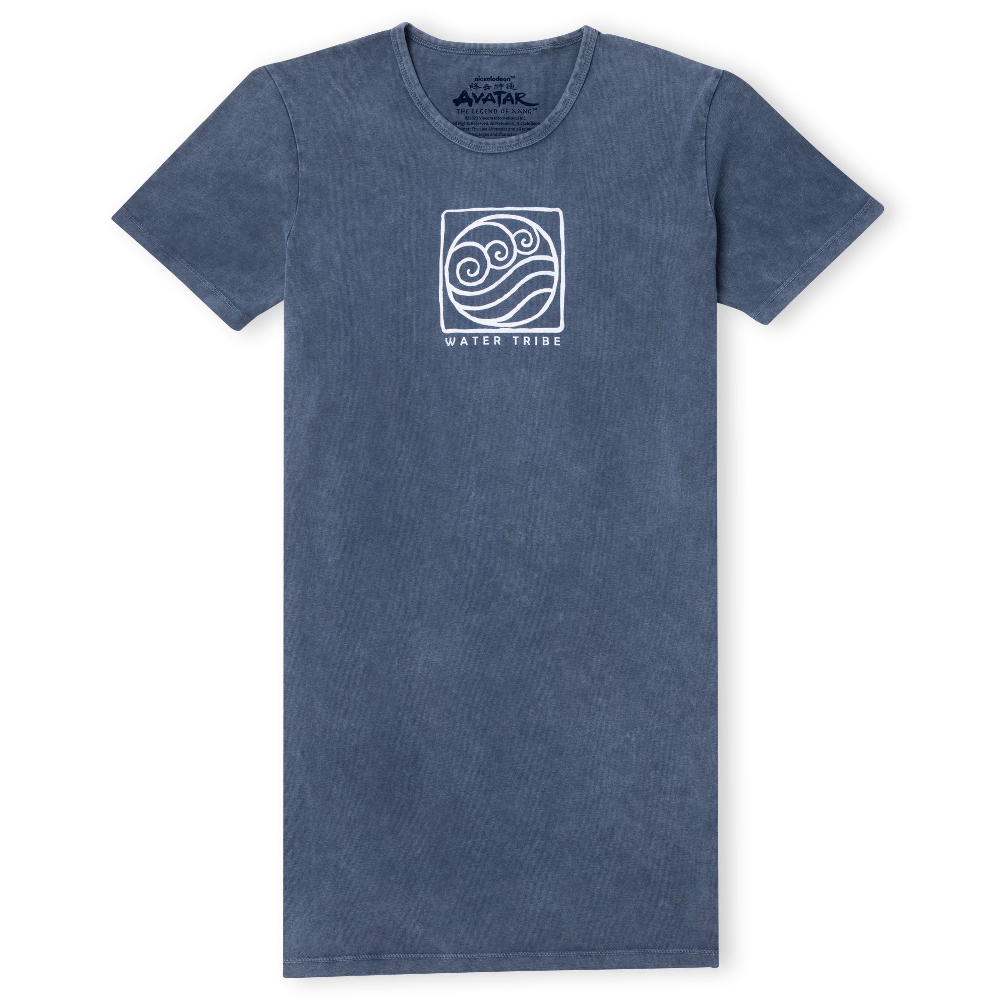 Avatar Water Tribe Women's T-Shirt Dress - Navy Acid Wash - XXL | Zavvi UK