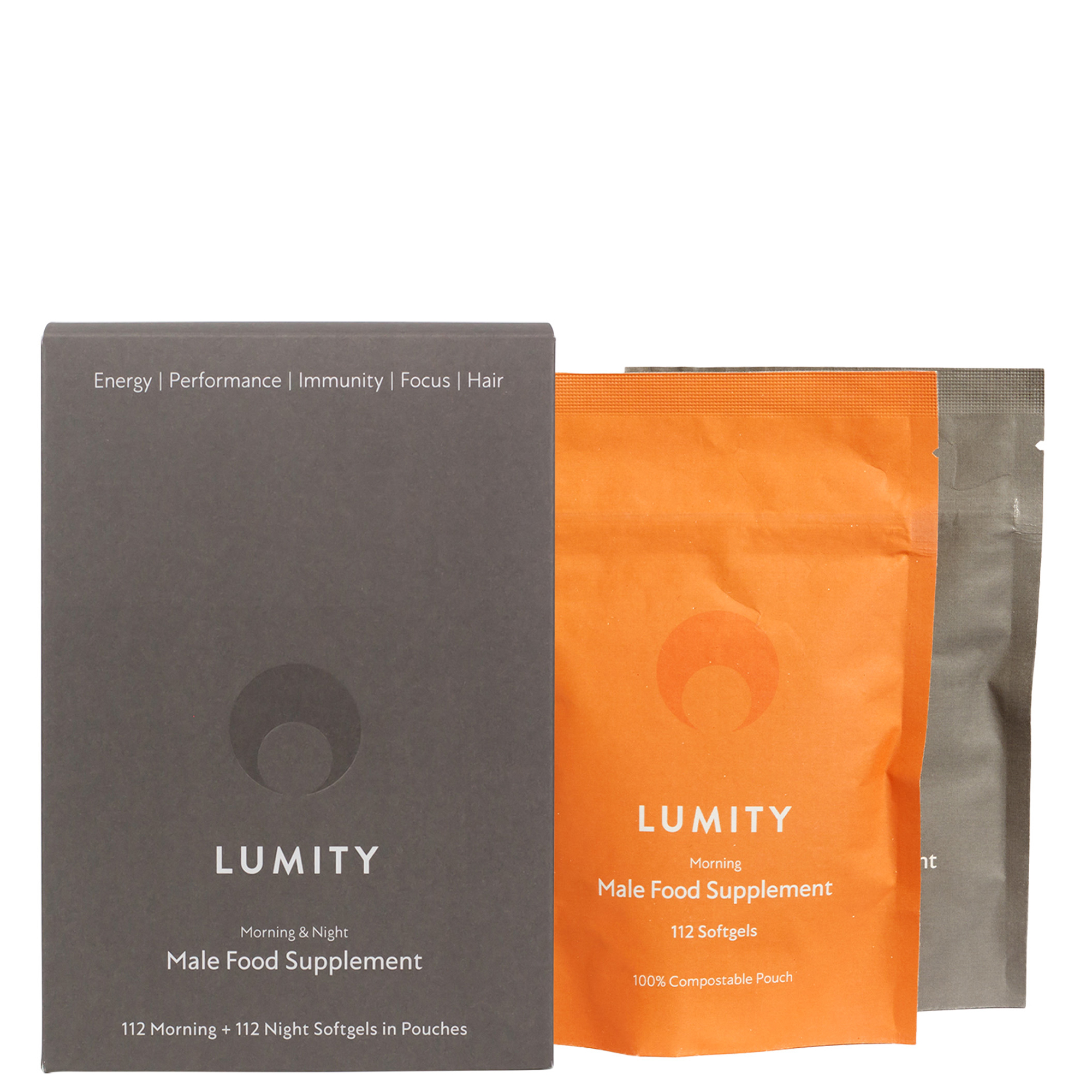 Lumity Morning and Evening Male Supplement Refill Box | LOOKFANTASTIC