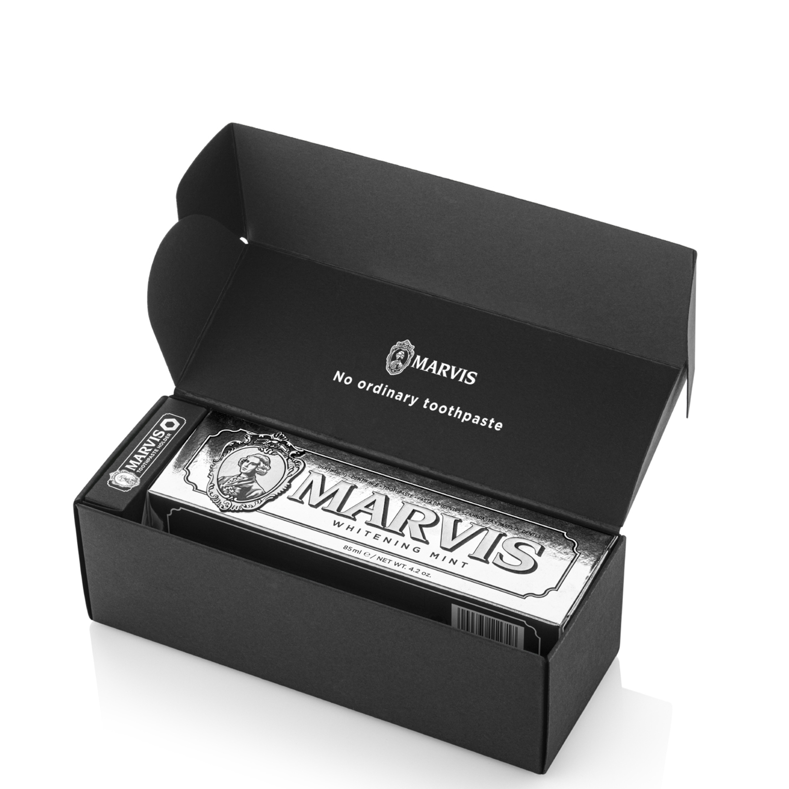 Marvis Toothpaste and Tube Stand Set - Whitening | LOOKFANTASTIC