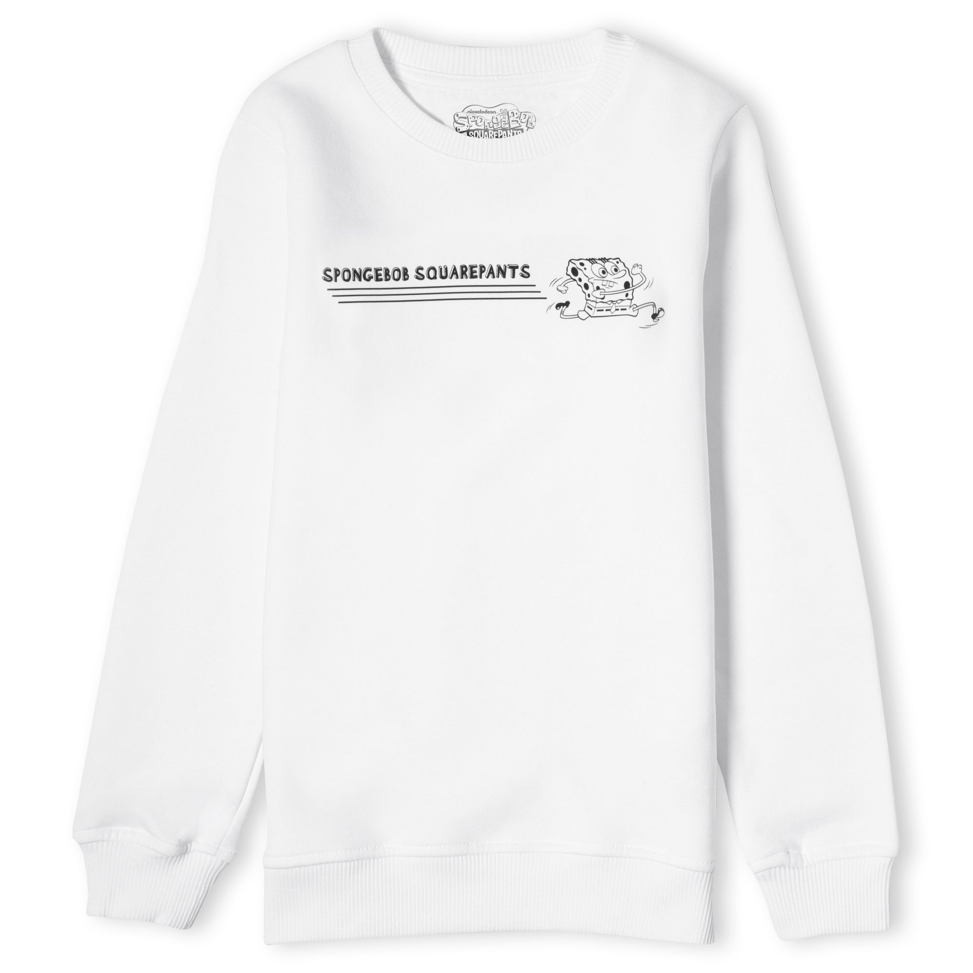 Spongebob Squarepants Sprinting Through The Sea Kids' Sweatshirt ...