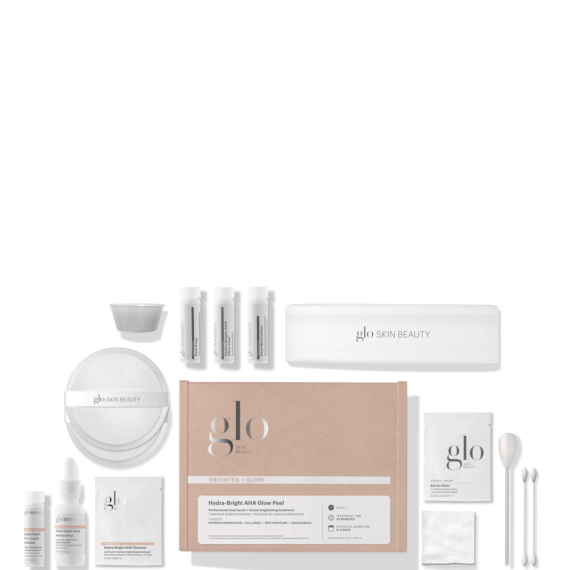 Glo Skin Beauty Hydra-Bright AHA Glow Peel 1 kit | LOOKFANTASTIC