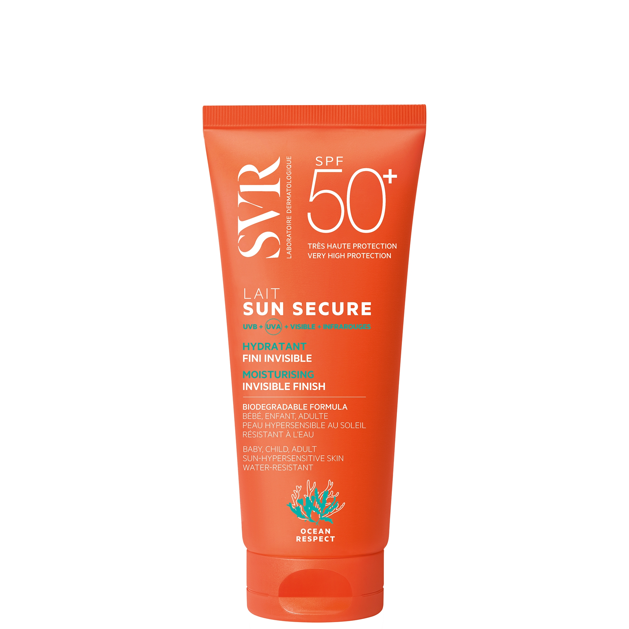 SVR SUN SECURE Face & Body SPF 50+ Sun Milk, Very High UVA/UVB ...