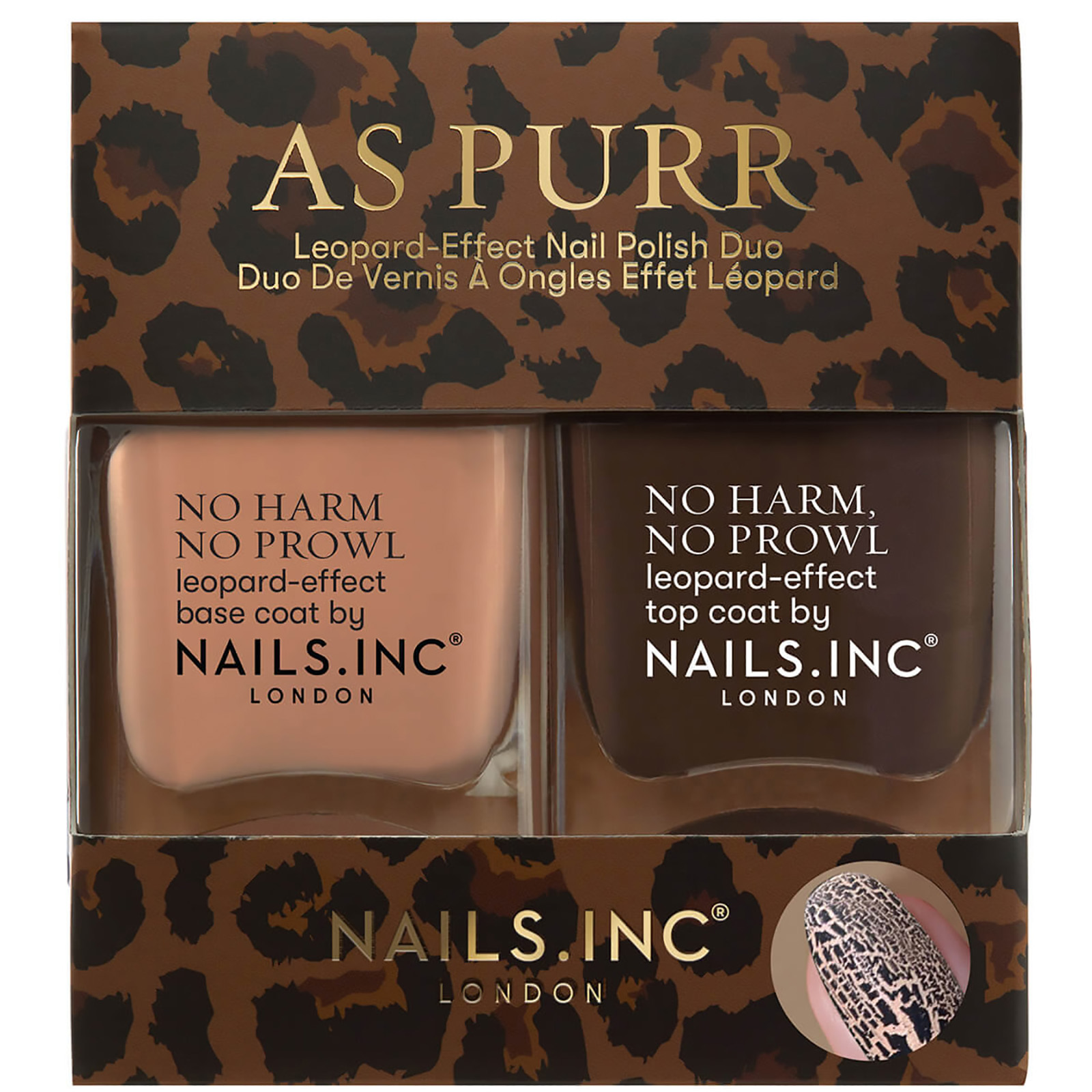 nails inc. As Purr Leopard Duo | LOOKFANTASTIC