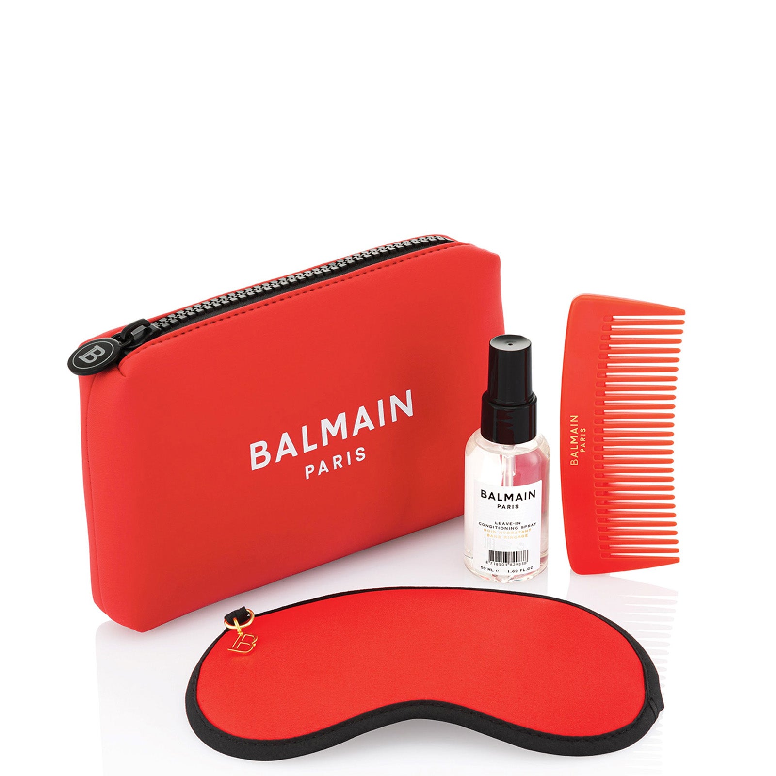 Balmain Limited Edition Cosmetic Bag - Red | LOOKFANTASTIC