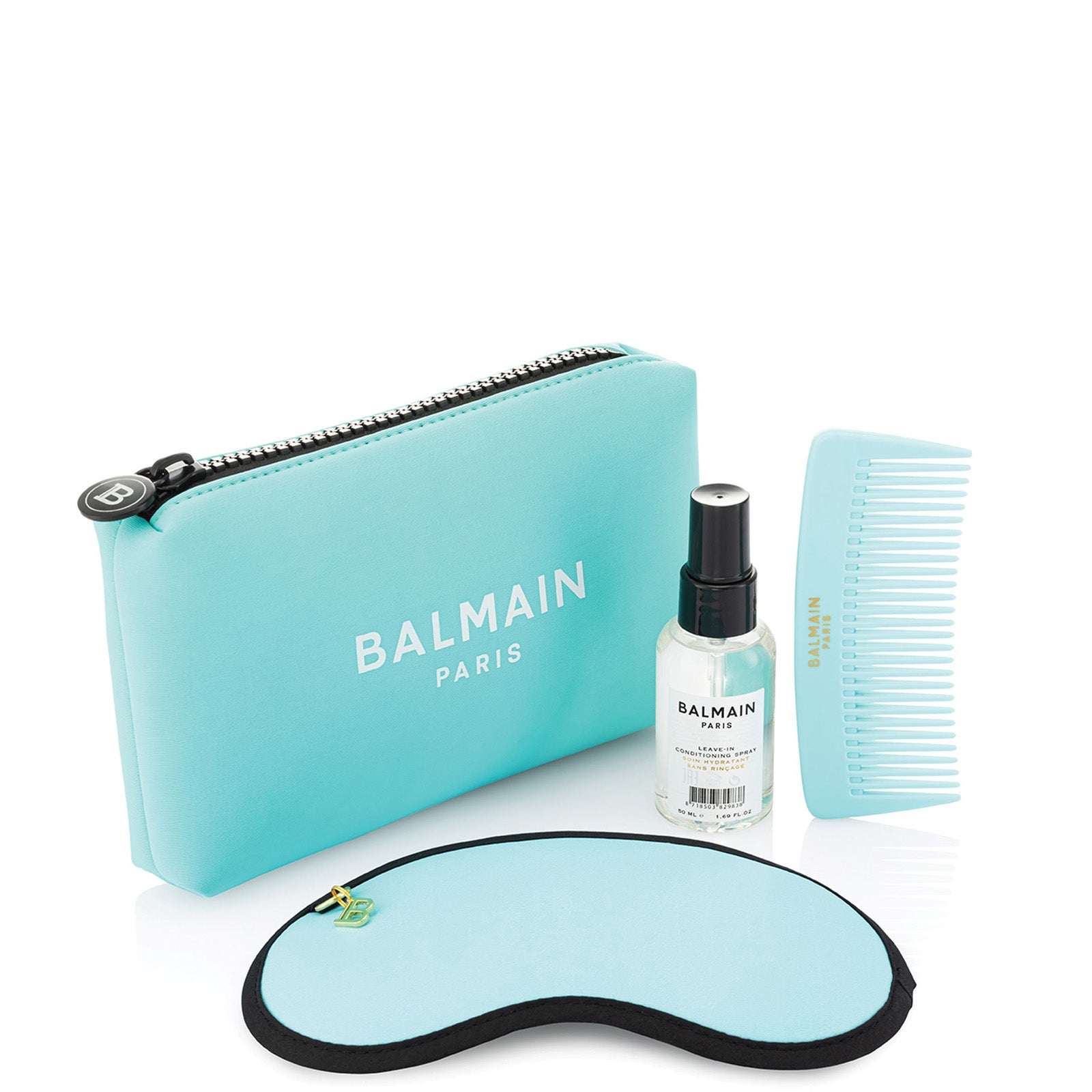 Balmain Limited Edition Cosmetic Bag - Turquoise | LOOKFANTASTIC