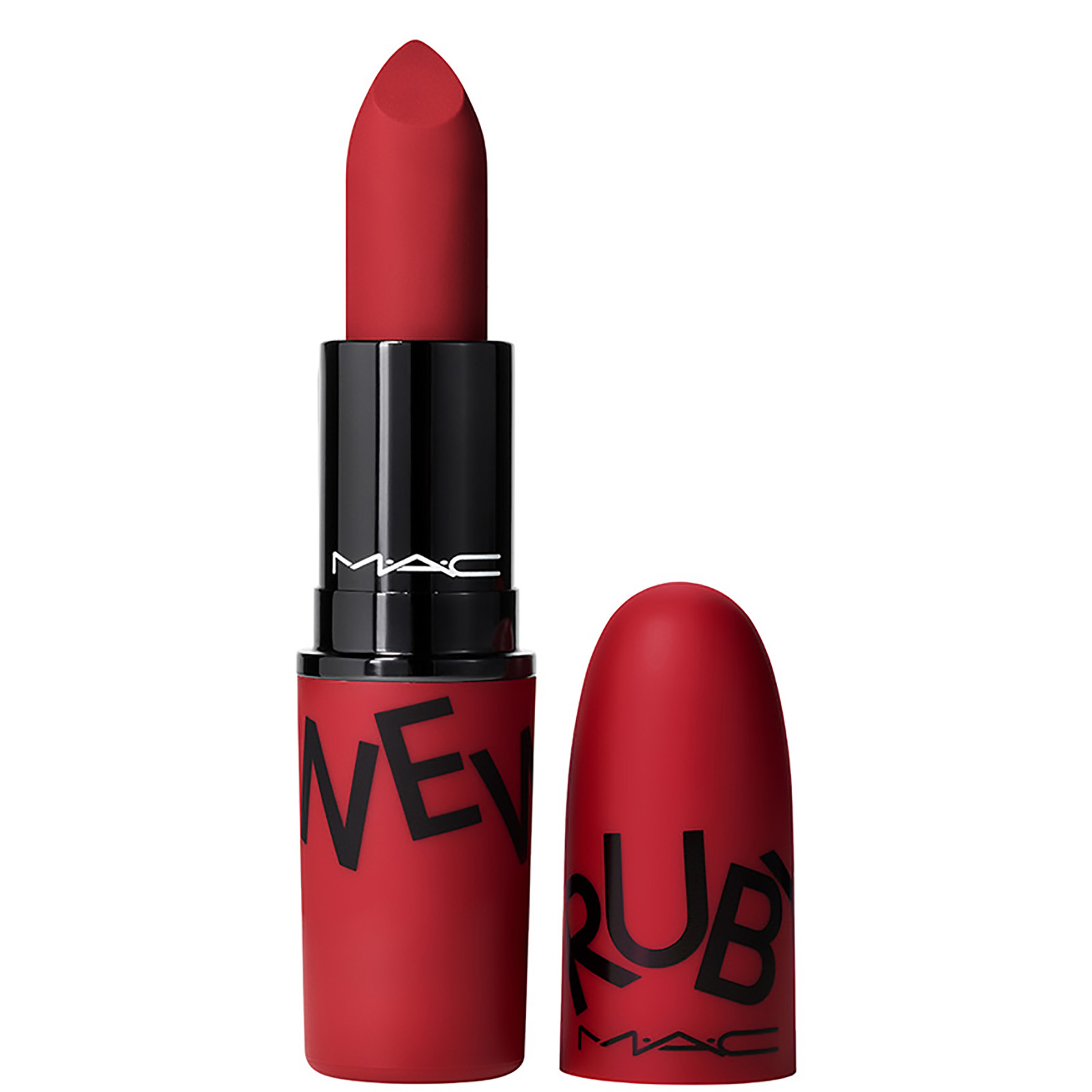 MAC Powder Kiss Lipstick - Ruby New | LOOKFANTASTIC
