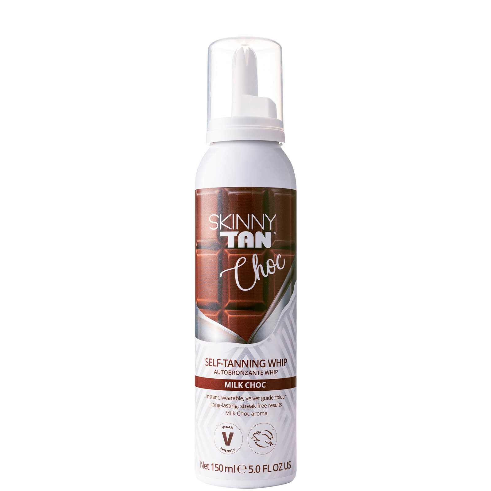 Skinny Tan Choc Self Tan Whip Milk Chocolate 150ml | LOOKFANTASTIC